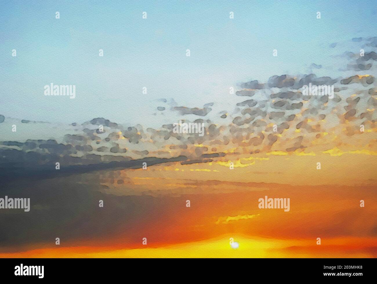 Dramatic sunset sky in Europe Stock Photo - Alamy