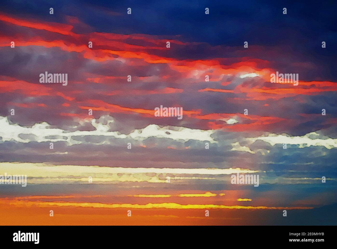 Dramatic sunset sky in Europe Stock Photo - Alamy