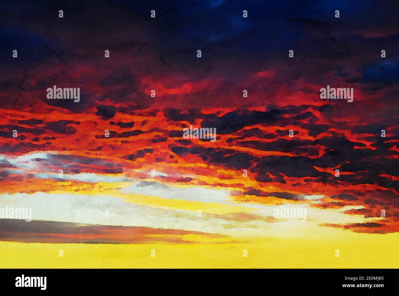 Dramatic sunset sky in Europe Stock Photo - Alamy