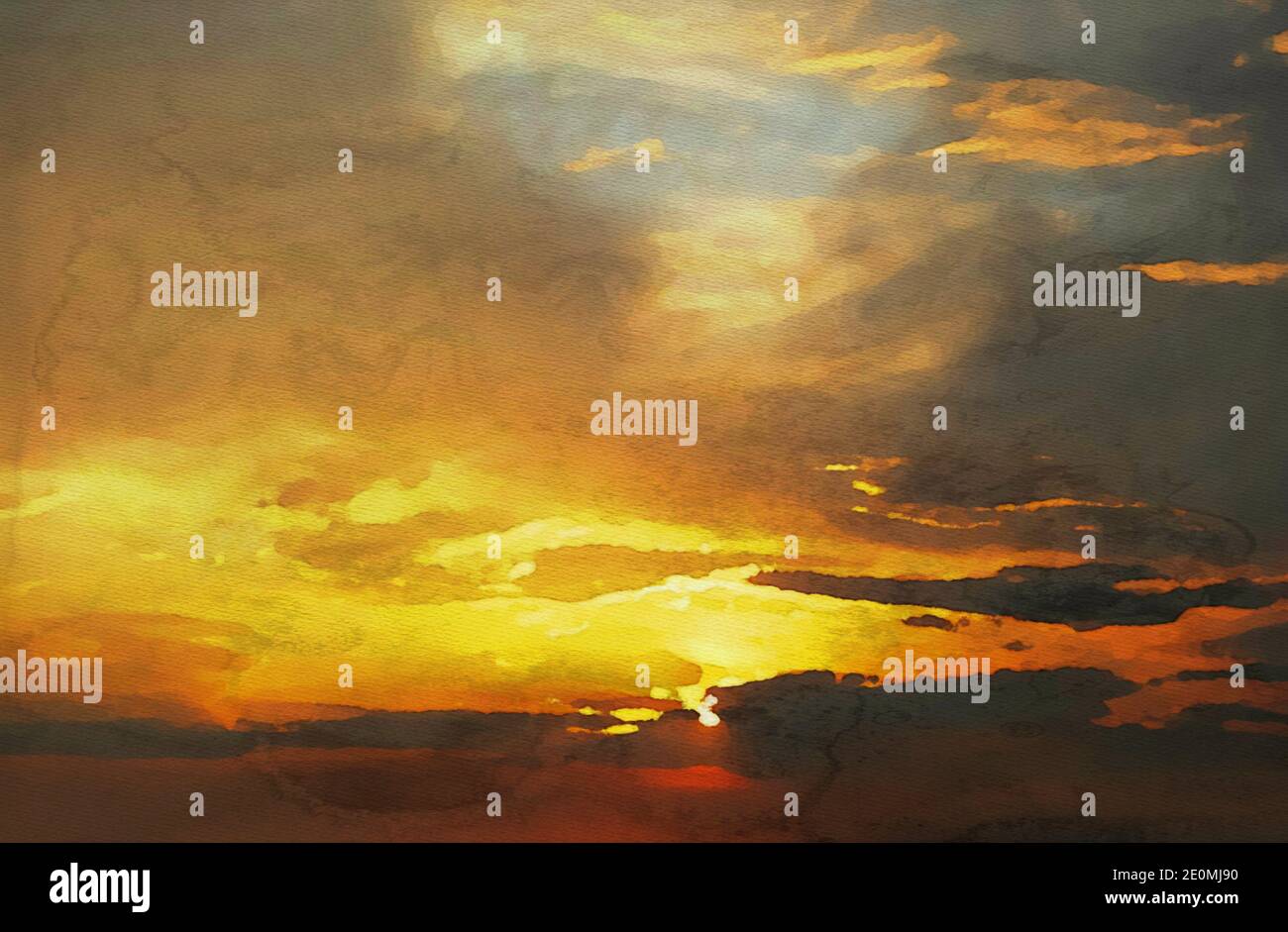 Dramatic sunset sky in Europe Stock Photo - Alamy