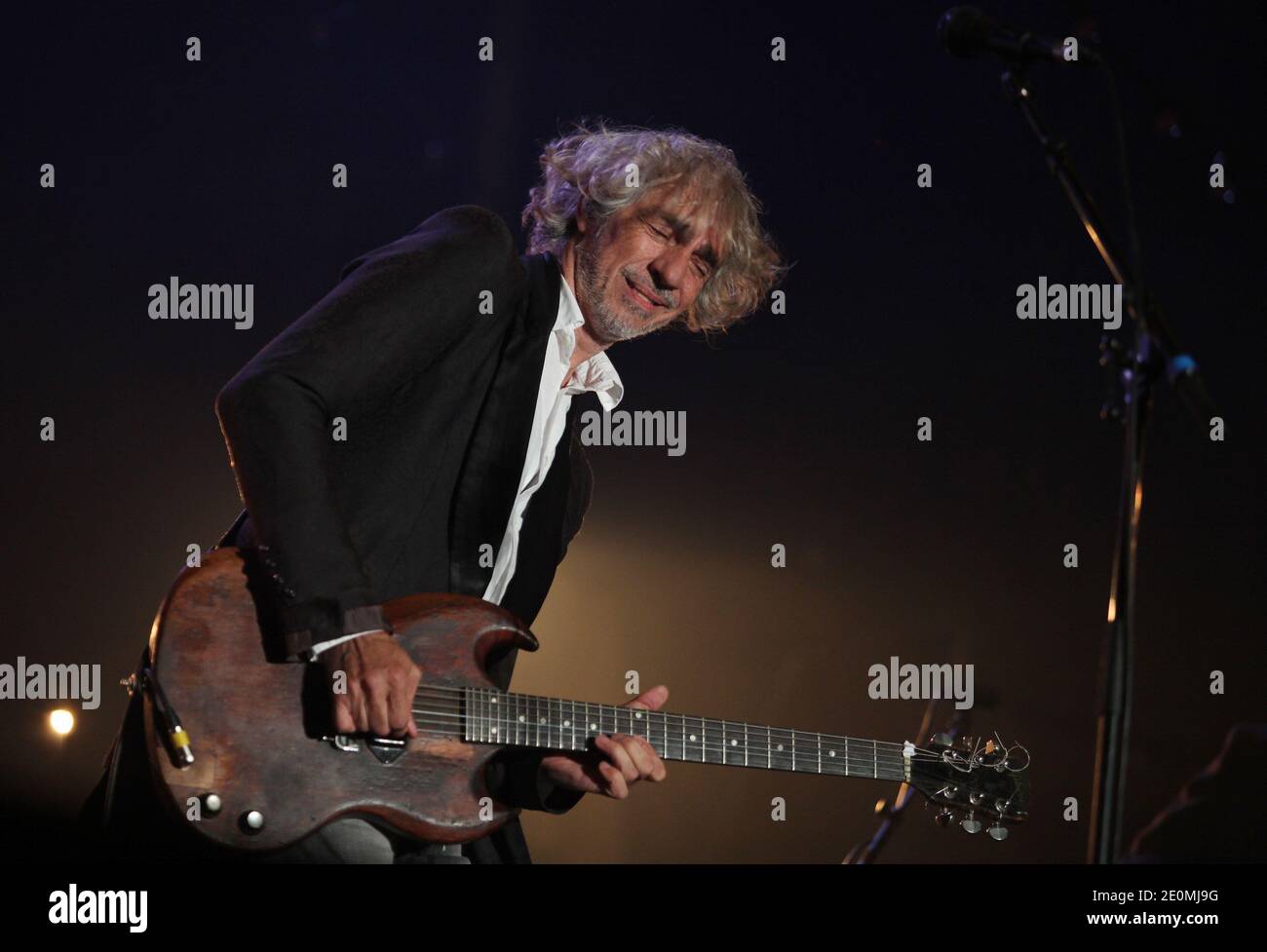 Louis Bertignac performing live for the launch of a new TGV Lyria for ...