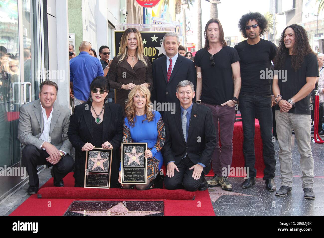 Ann Wilson and Nancy Wilson of Heart receive a star on the Hollywood ...