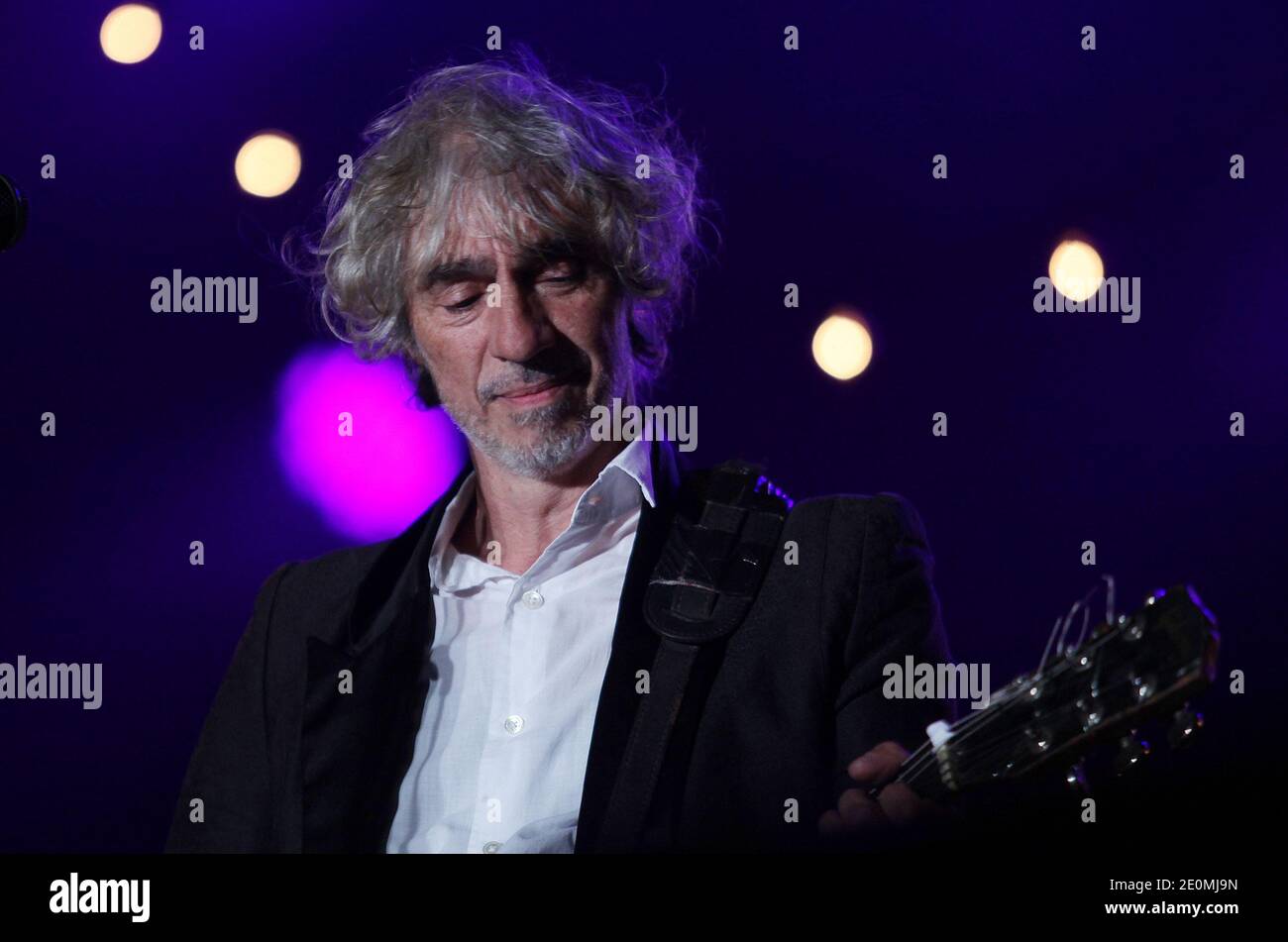 Louis Bertignac performing live for the launch of a new TGV Lyria for ...
