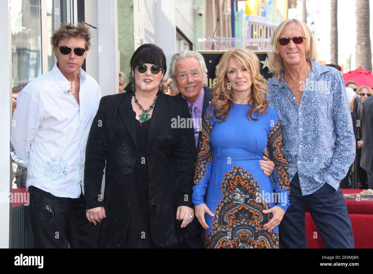 Ann Wilson and Nancy Wilson of Heart receive a star on the Hollywood ...