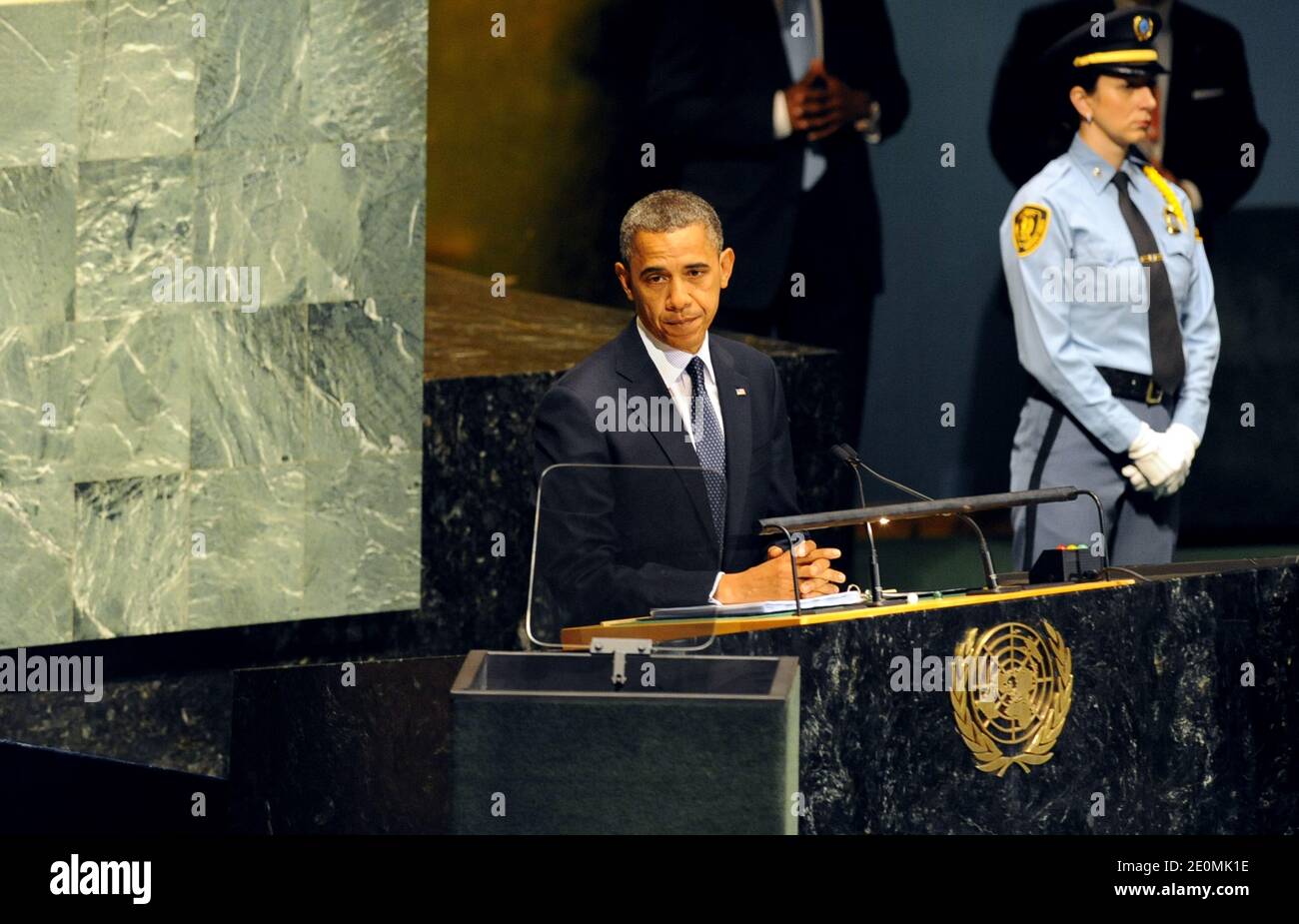 US President Barack Obama addresses the United Nations General Assembly ...