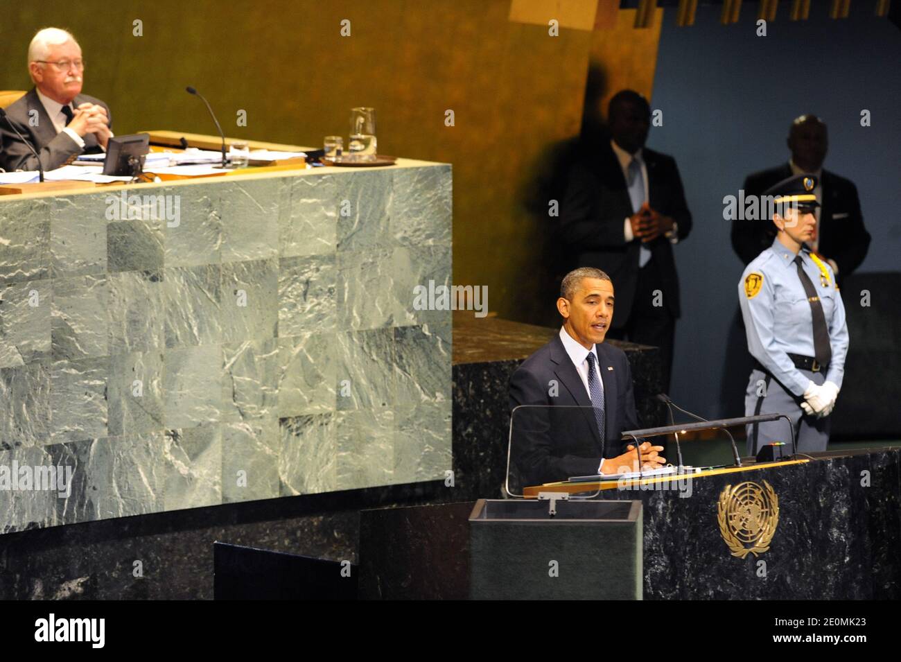 US President Barack Obama addresses the United Nations General Assembly ...