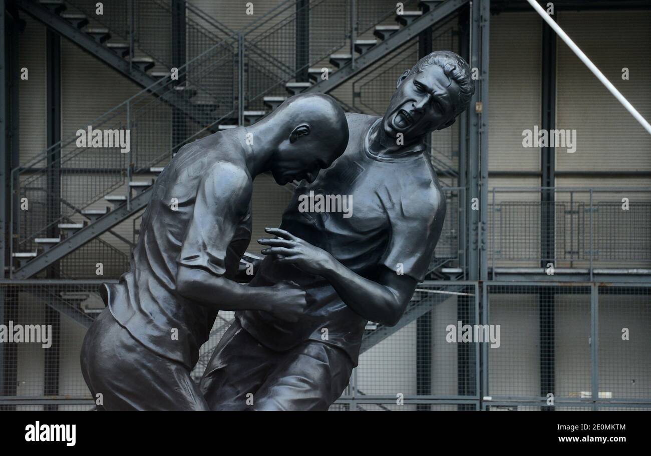 Zinedine Zidane Headbutt Statue A Bronze Sculpture By Algerian Artist