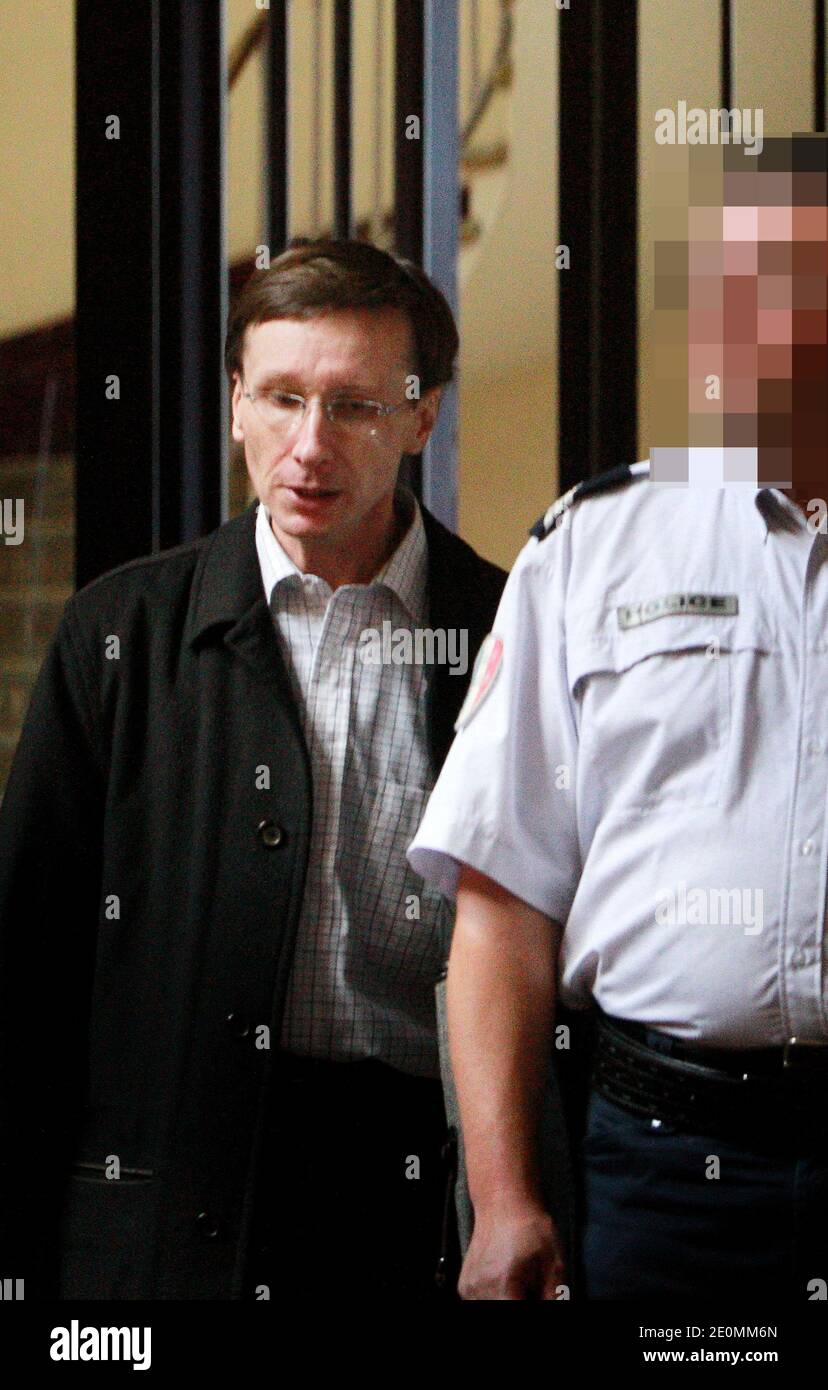 EXCLUSIVE. Thierry Tilly, the alleged 'guru' of the so-called 'Reclus de Montflanquin' is seen ...