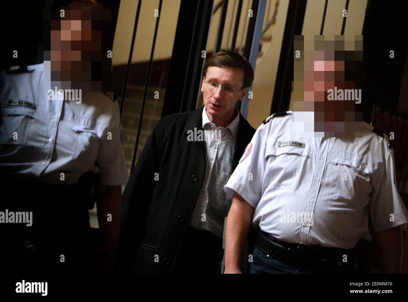 EXCLUSIVE. Thierry Tilly, the alleged 'guru' of the so-called 'Reclus de Montflanquin' is seen ...