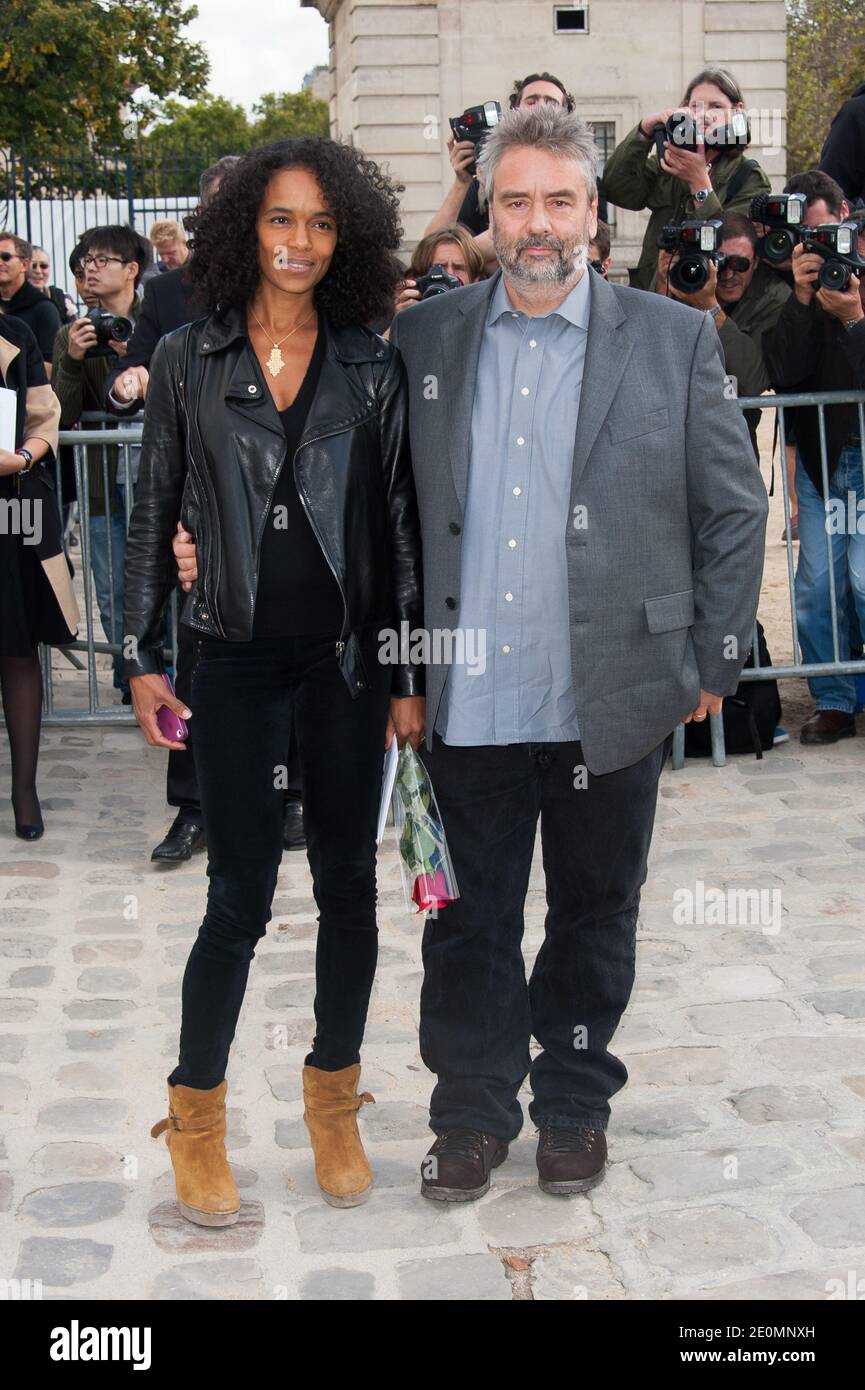 Luc Besson and his wife Virginie Besson attending the Christian Dior ...