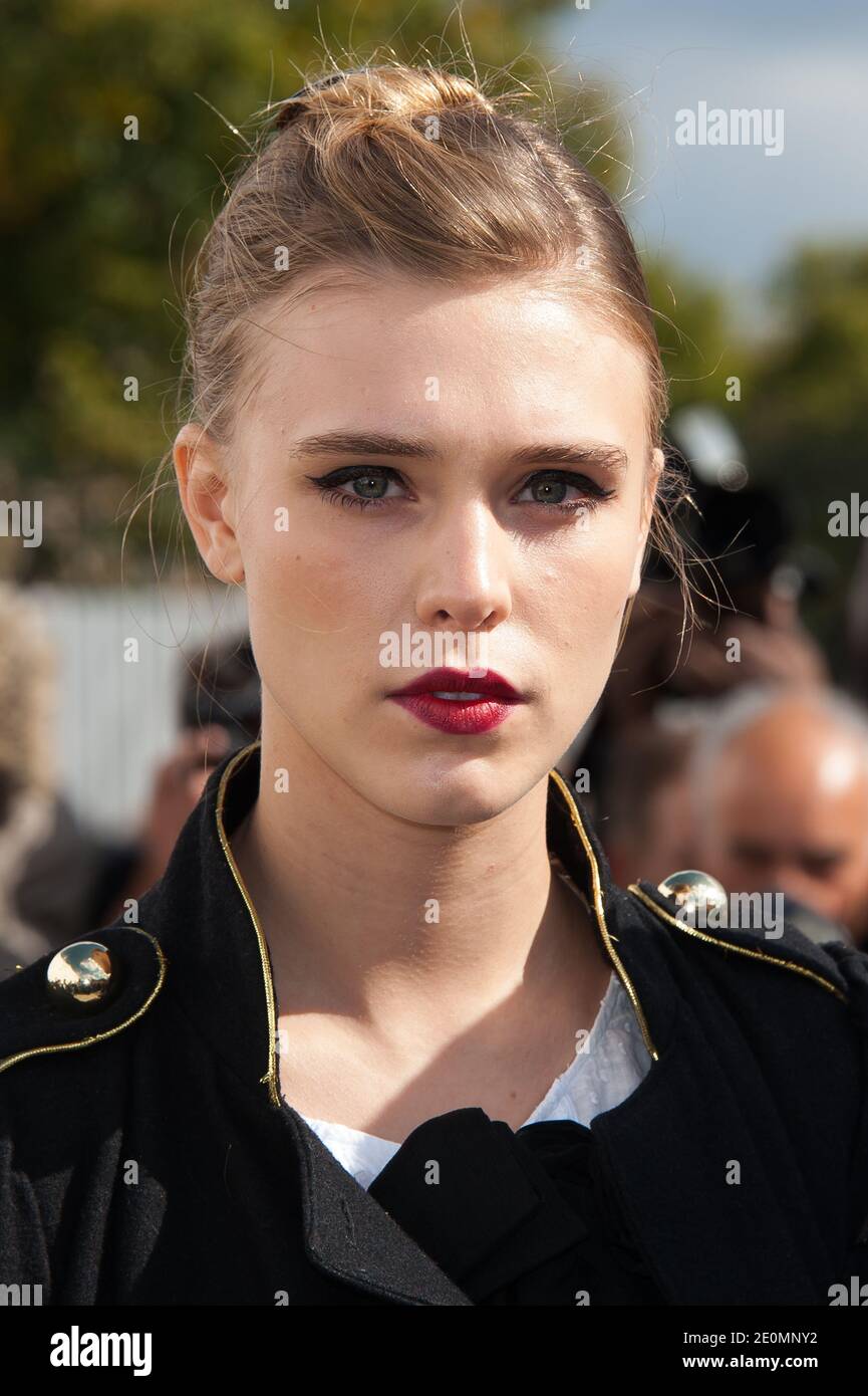 Gaia Weiss attending the Christian Dior spring-summer 2013 collection ...
