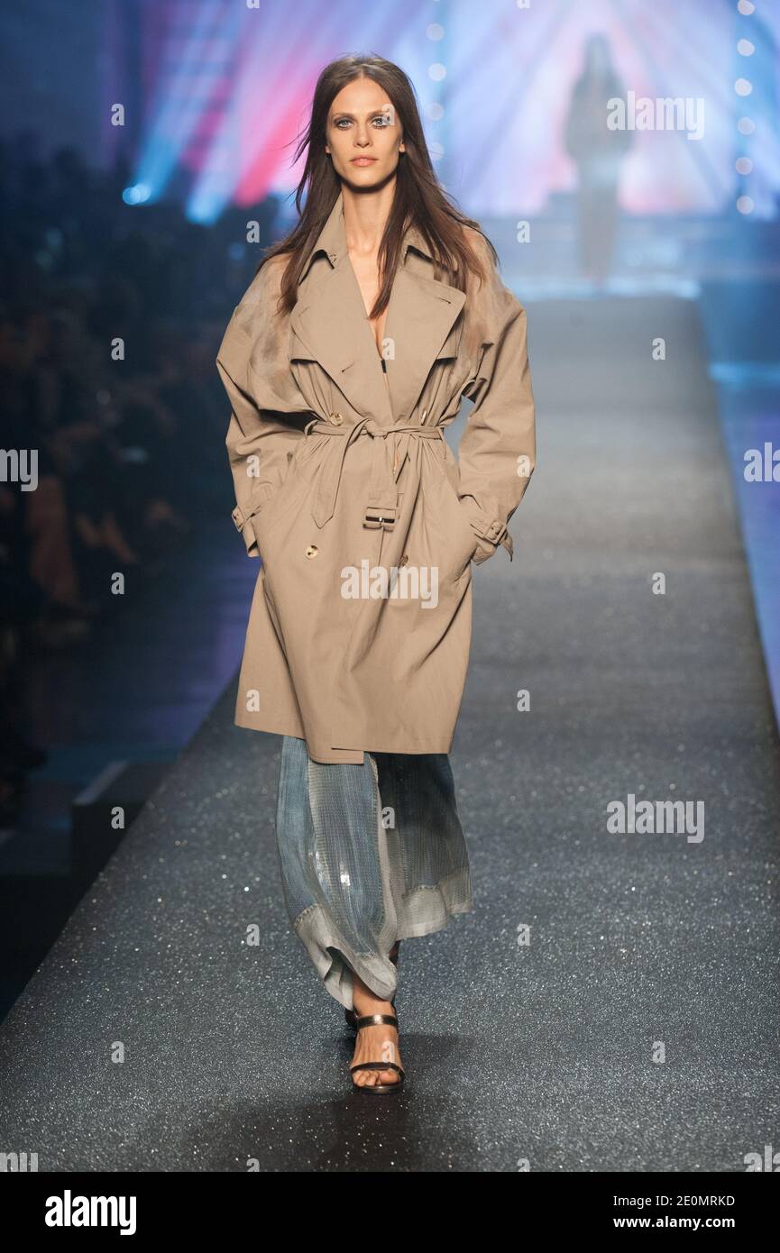 A model displays a creation by French fashion designer Jean-Paul ...