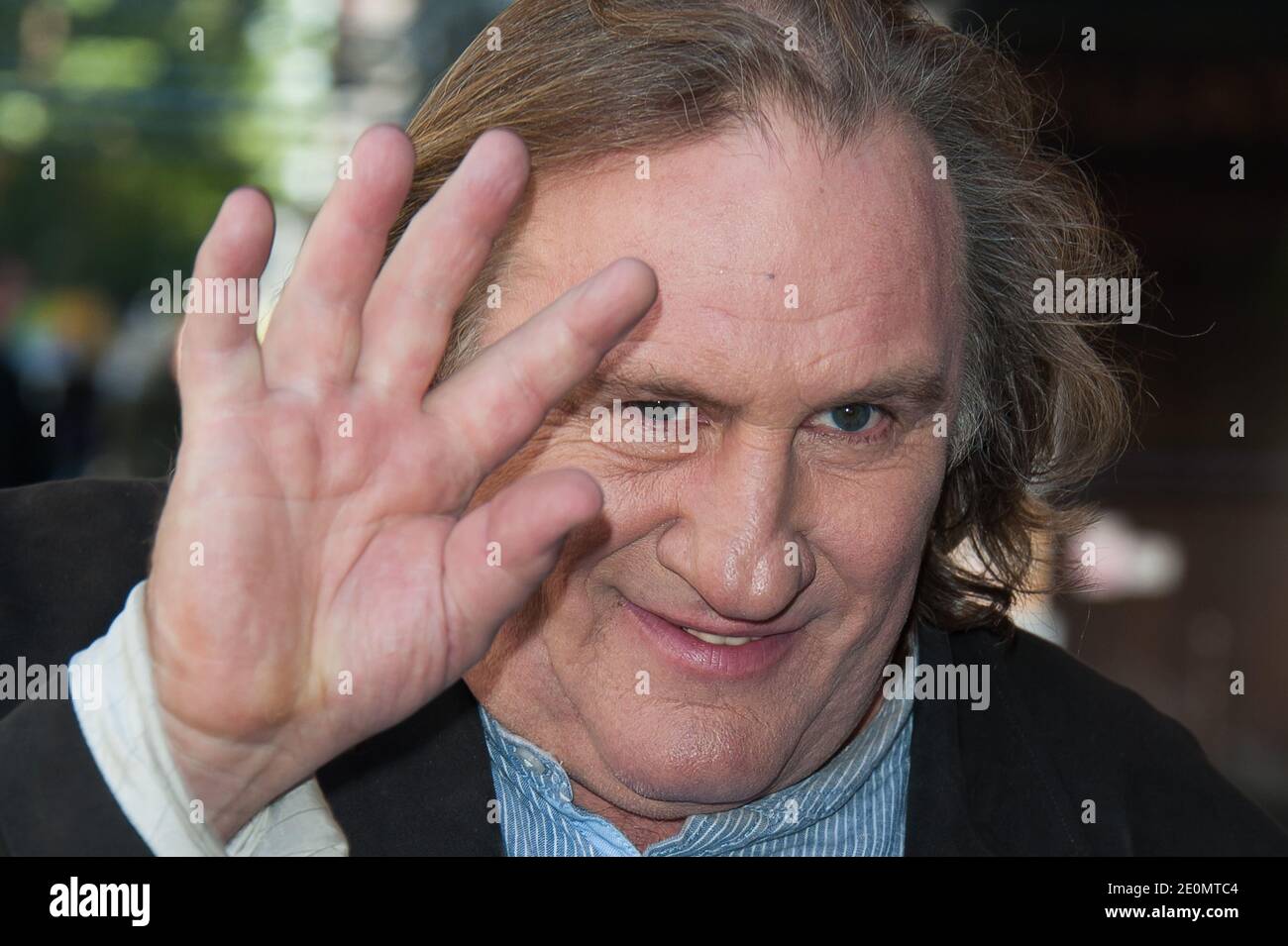Gerard Depardieu arriving for the premiere of the movie 'Asterix et ...