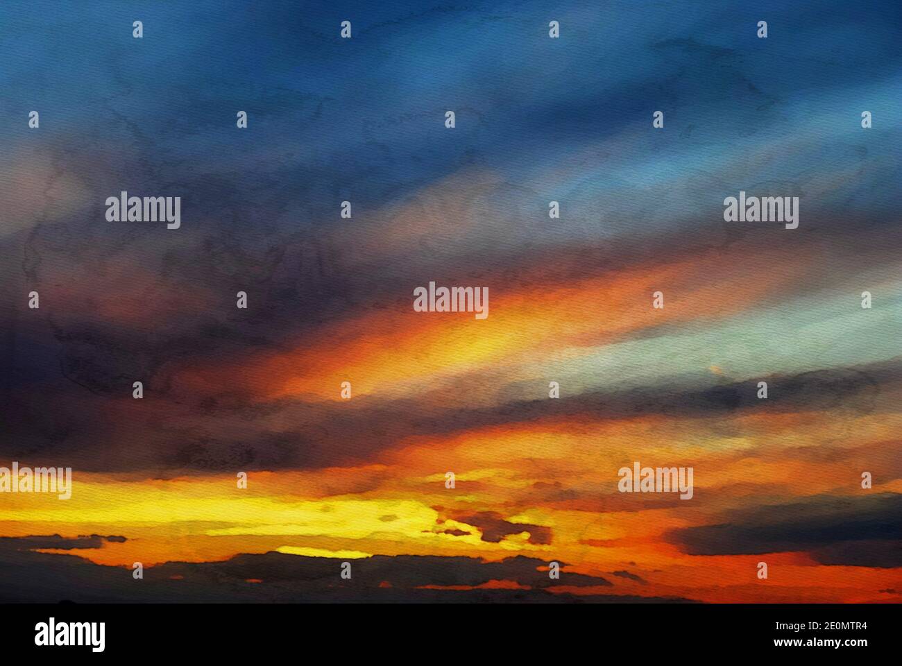 Dramatic sunset sky in Europe Stock Photo - Alamy