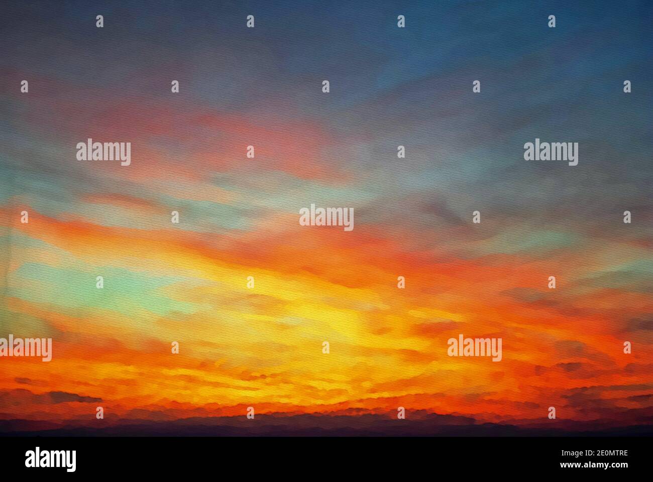 Dramatic sunset sky in Europe Stock Photo - Alamy