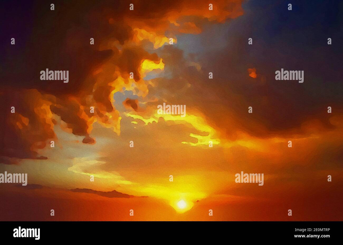 Dramatic sunset sky in Europe Stock Photo - Alamy