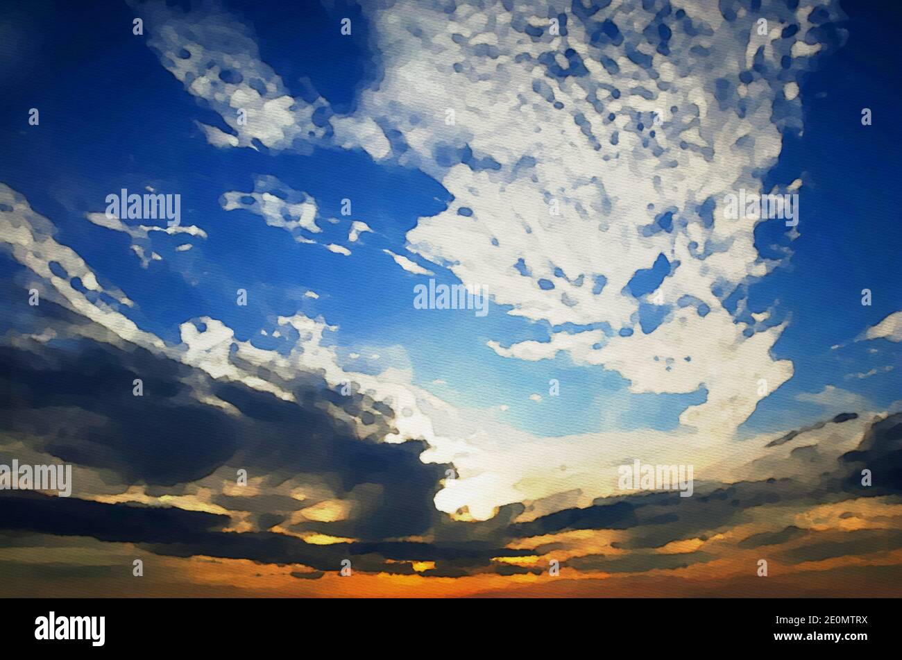 Dramatic sunset sky in Europe Stock Photo - Alamy