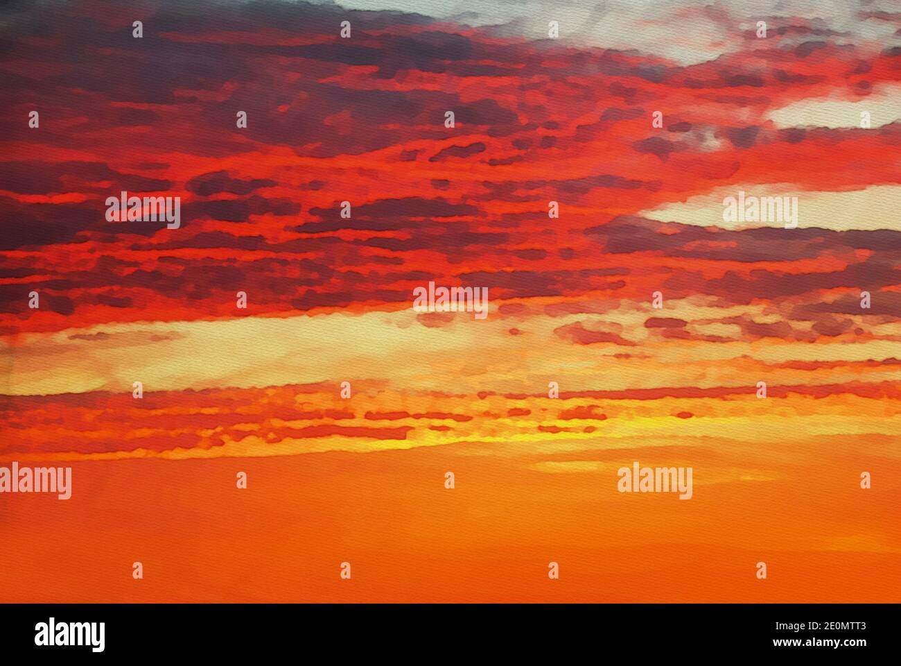 Dramatic sunset sky in Europe Stock Photo - Alamy