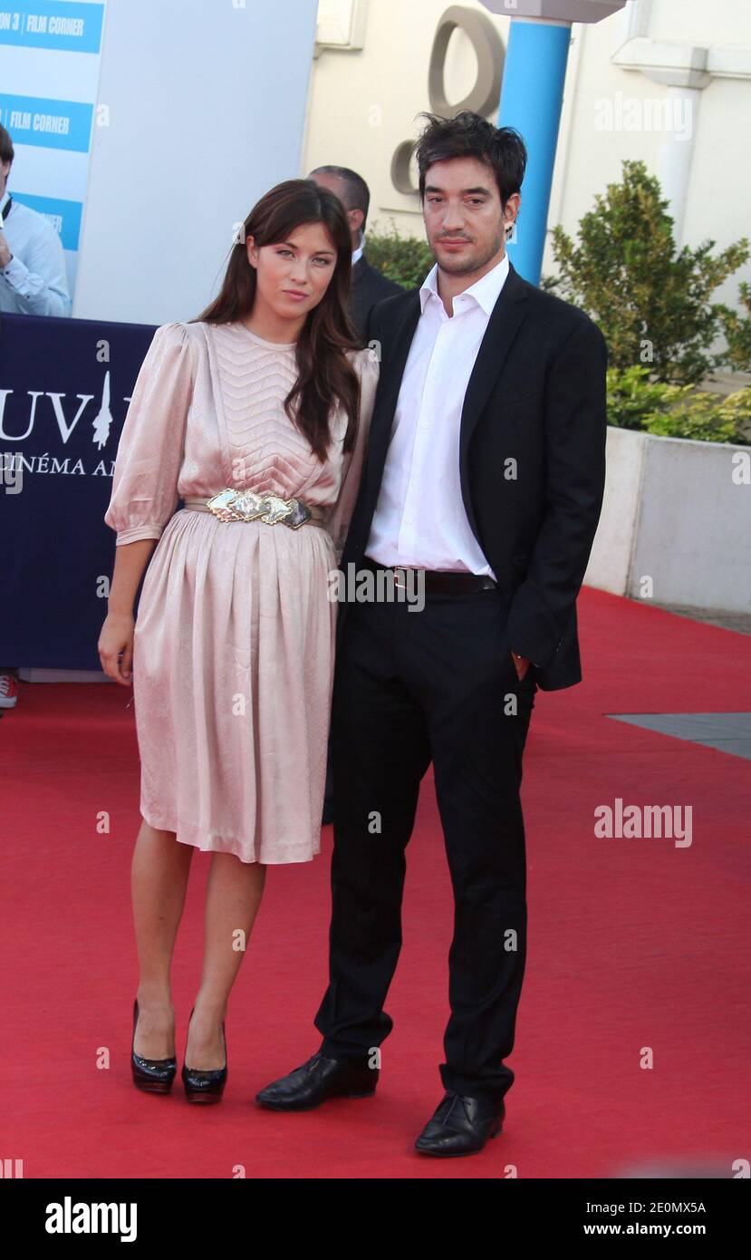 Mylene Jampanoi and her husband Dimitri Stephanides attending the ...