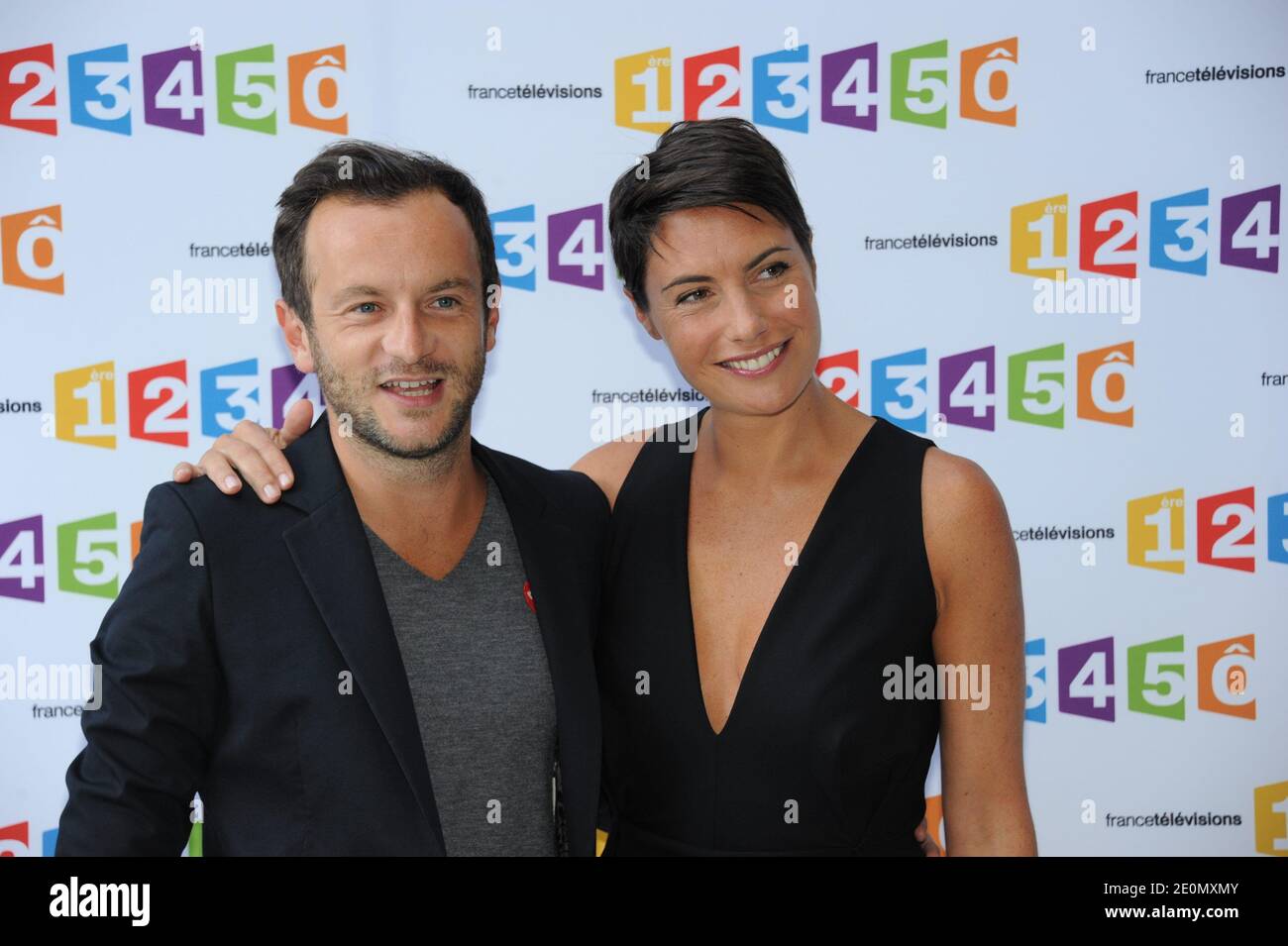Alessandra Sublet and Jeremy Michalak at the Press Conference of France ...