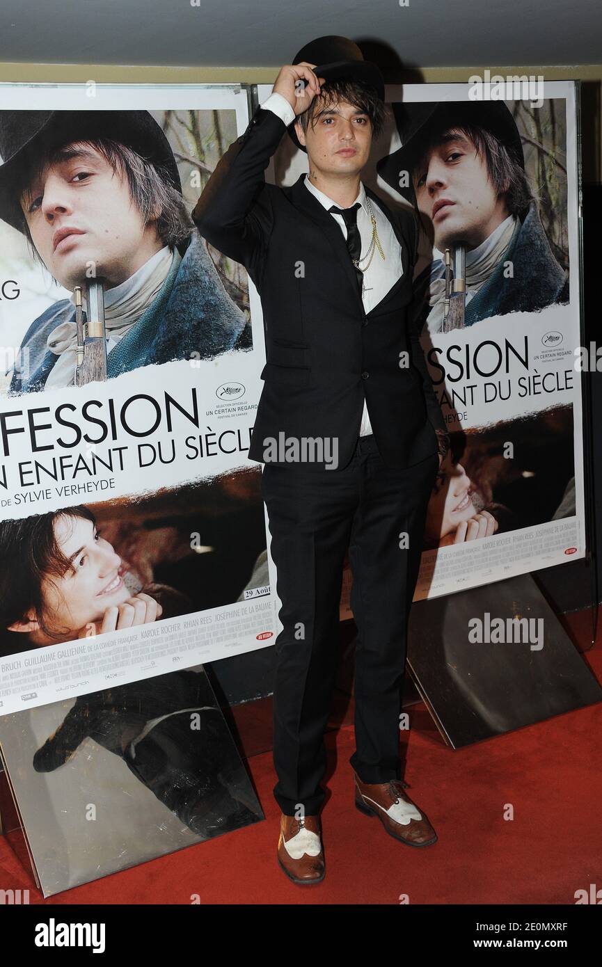 English actor and singer Peter Doherty attends the Paris premiere of ...
