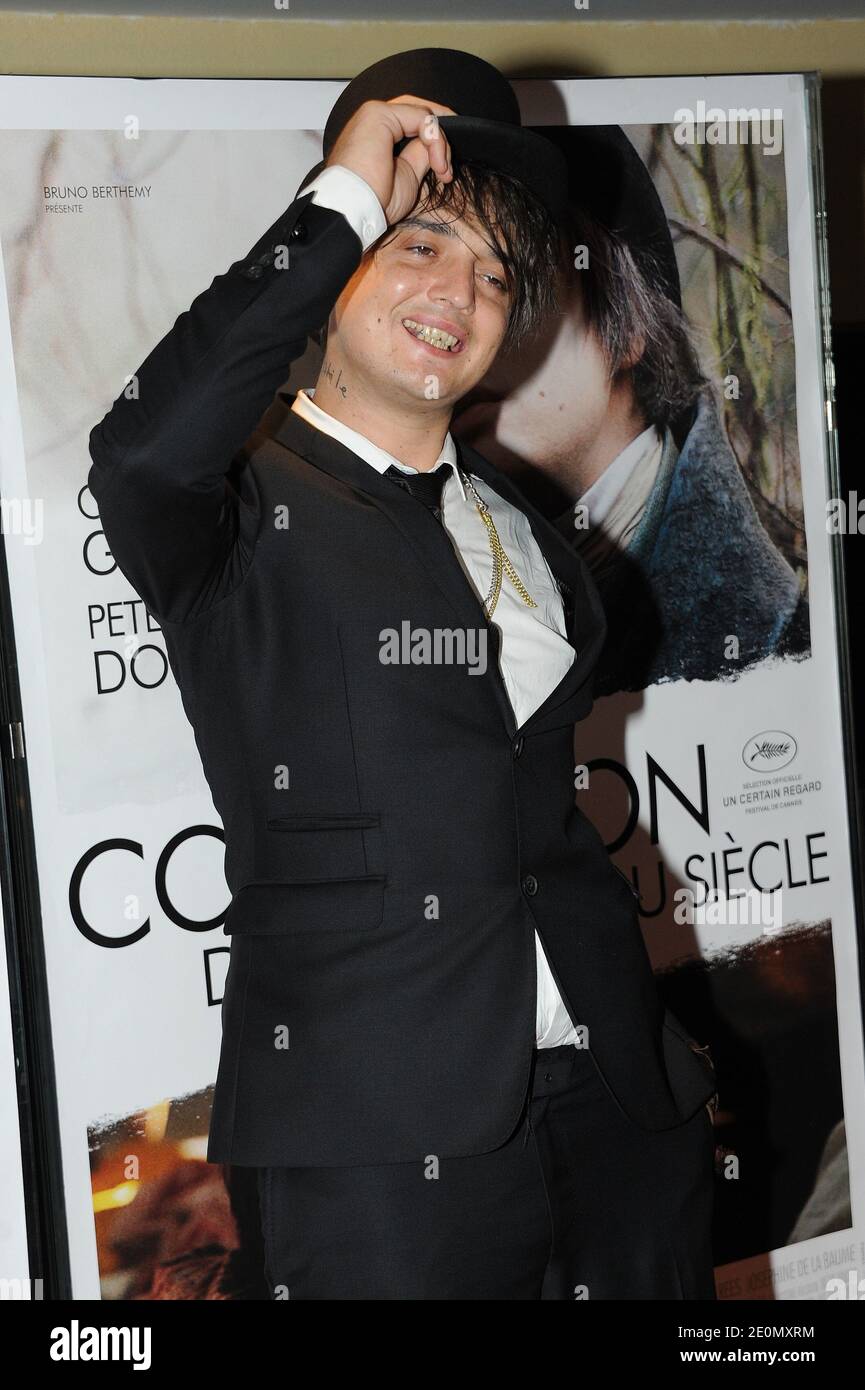 English actor and singer Peter Doherty attends the Paris premiere of ...