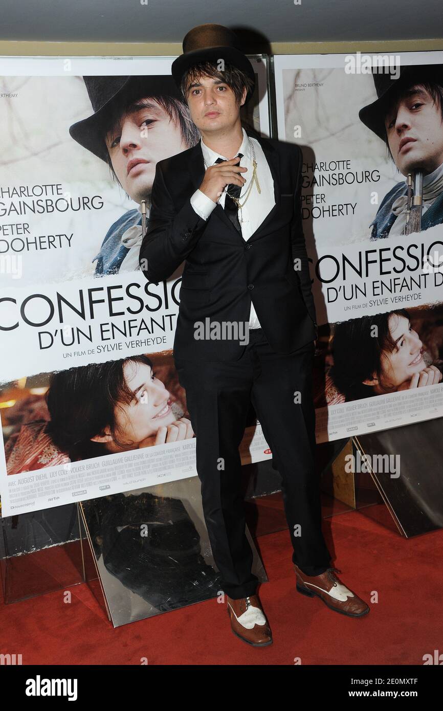 English actor and singer Peter Doherty attends the Paris premiere of ...