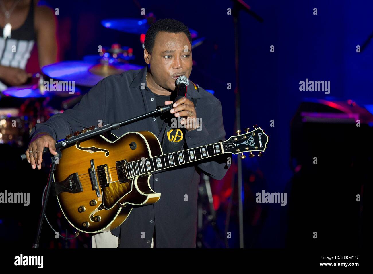 American singer George Benson performs during "Sporting Summer Festival ...