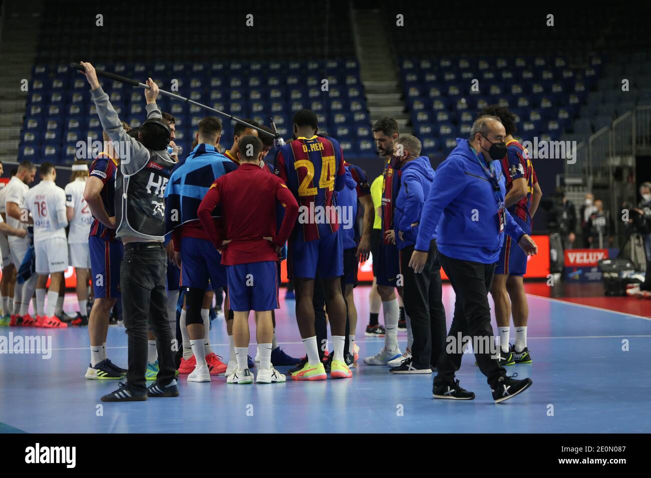 Team FC Barcelone during the 2020 EHF Champions League, Final Four semi ...