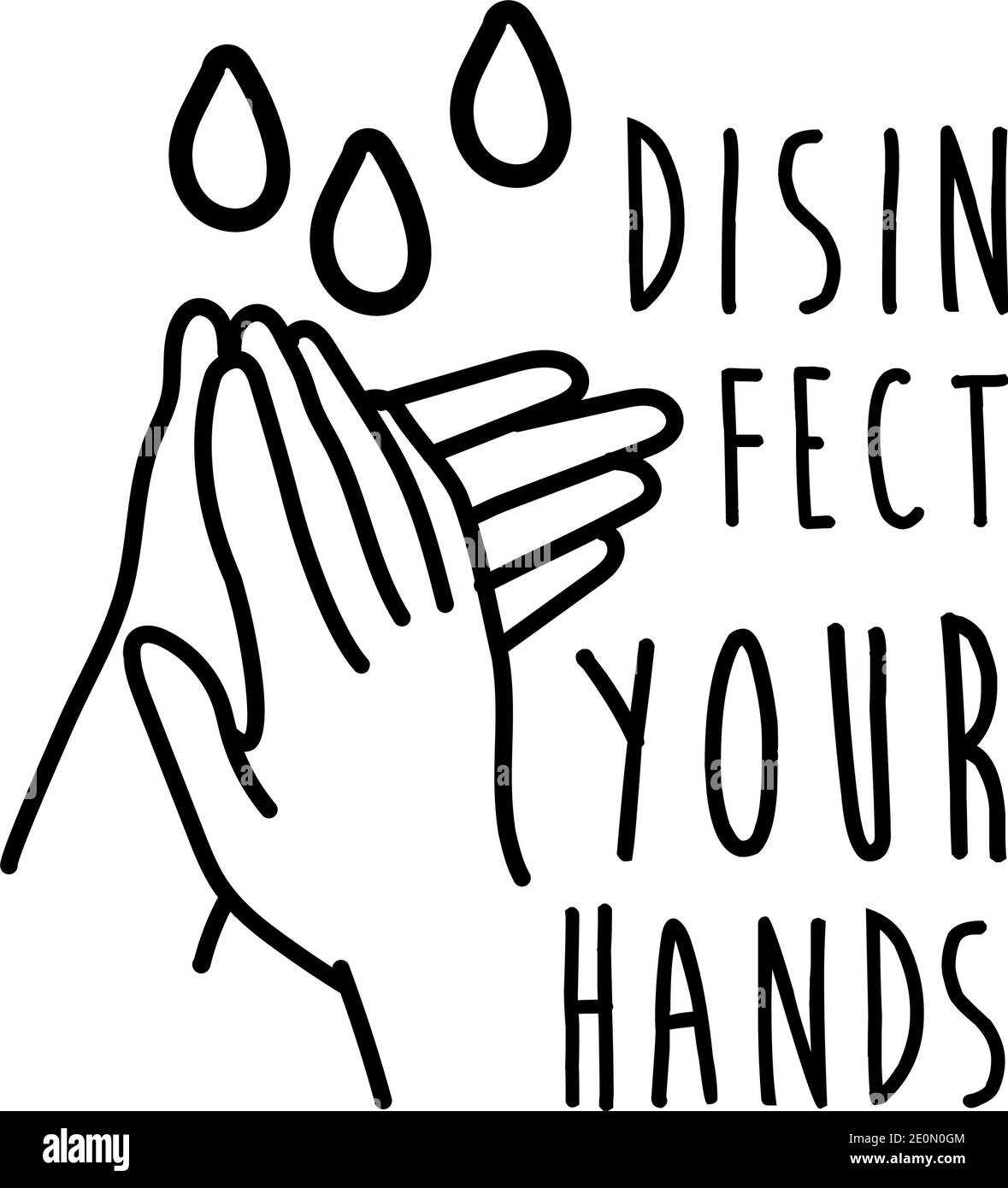 Clean your hands campaign Stock Vector Images - Alamy