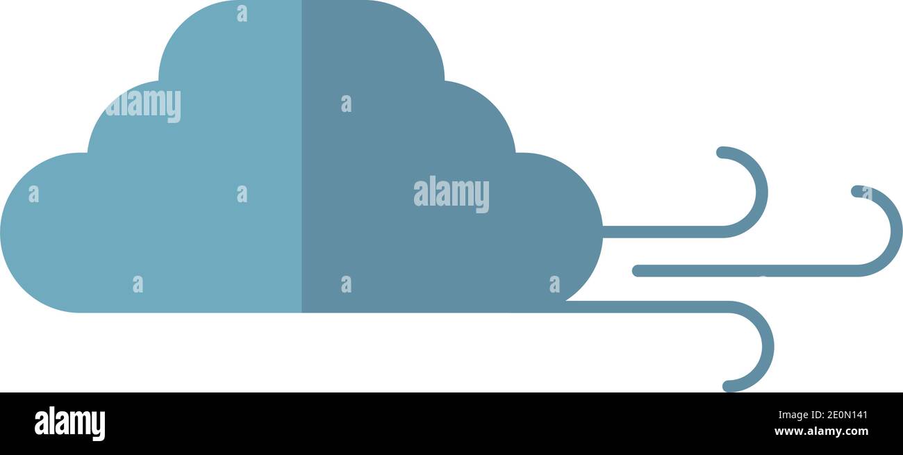 Cloud with wind design, Weather sky nature climate cloudy season and ...