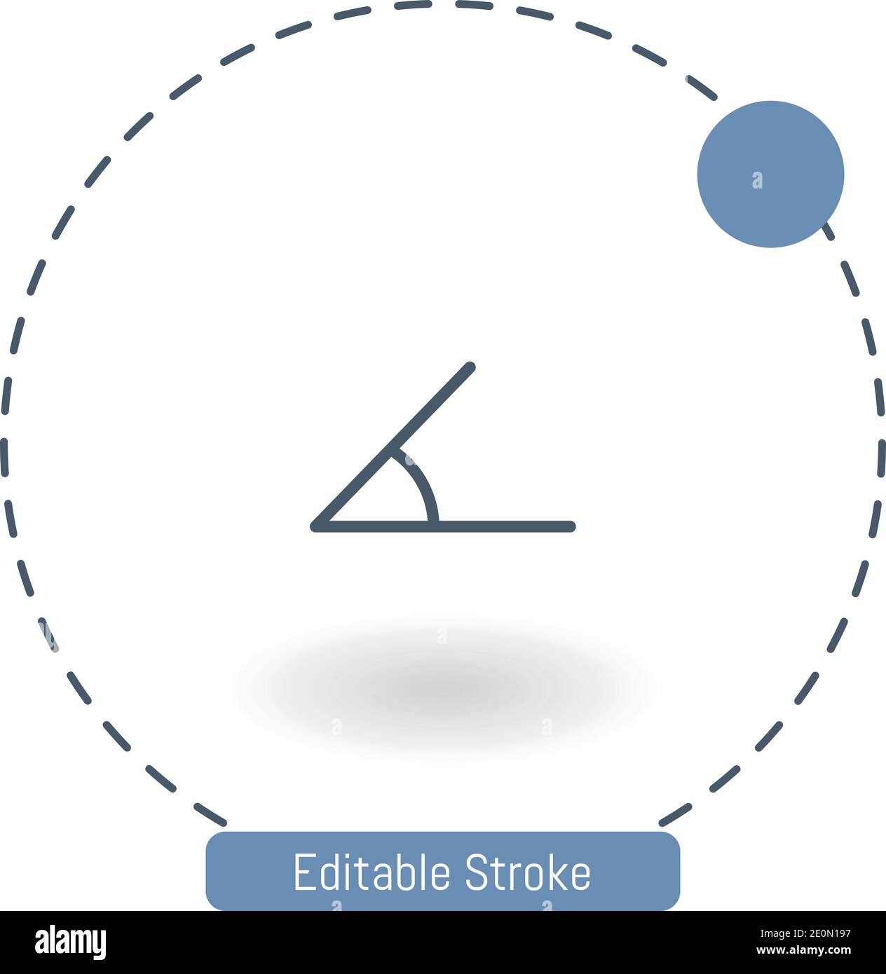 angle vector icon editable stroke outline icons for web and mobile ...