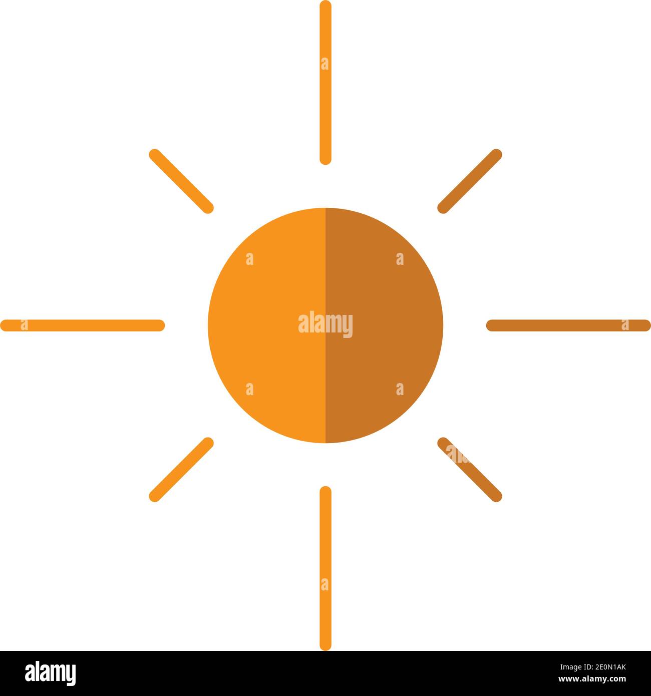 Sun design, weather summer season and nature theme Vector illustration ...