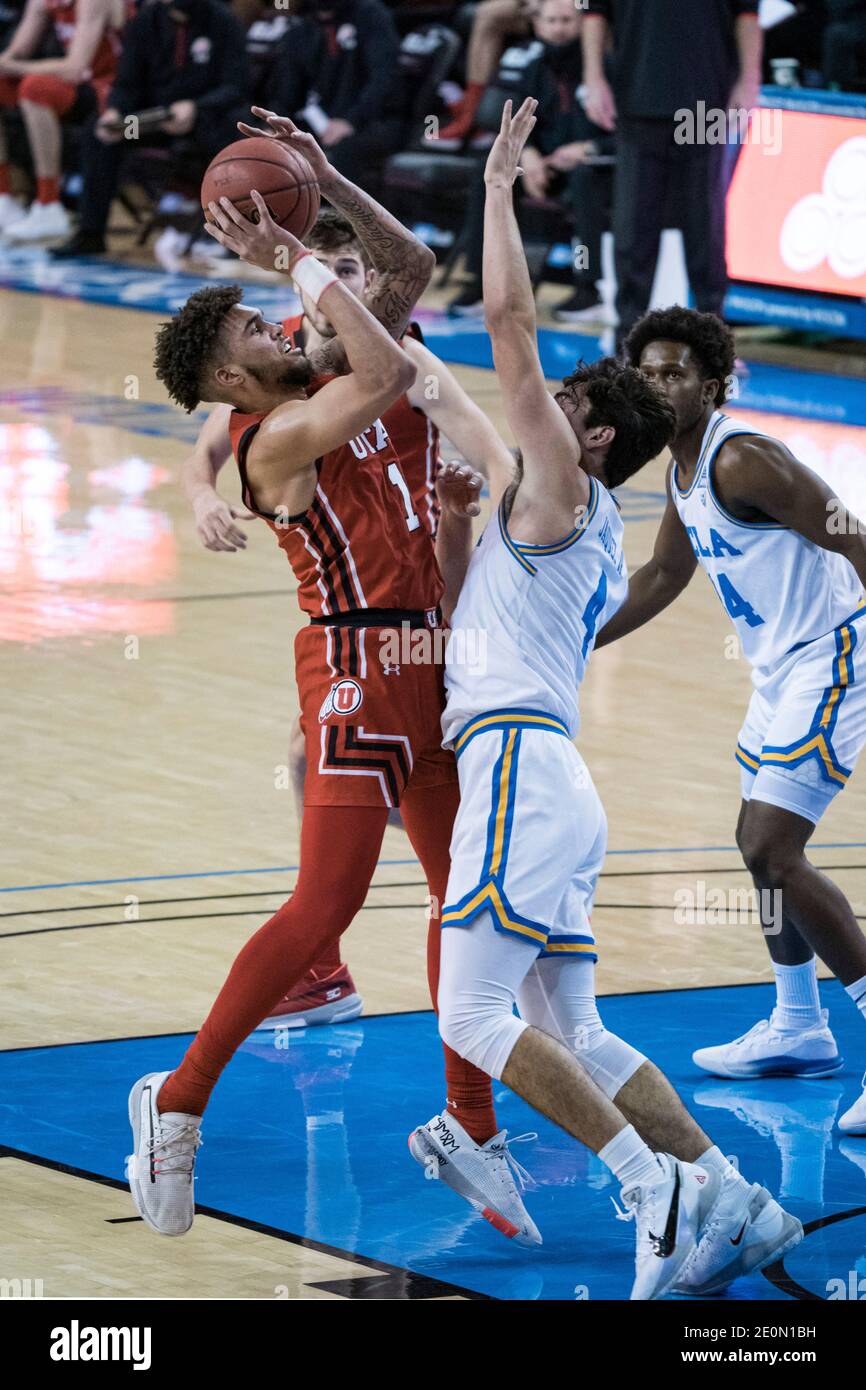 Utah Utes forward Timmy Allen (1) is defended by UCLA Bruins guard ...