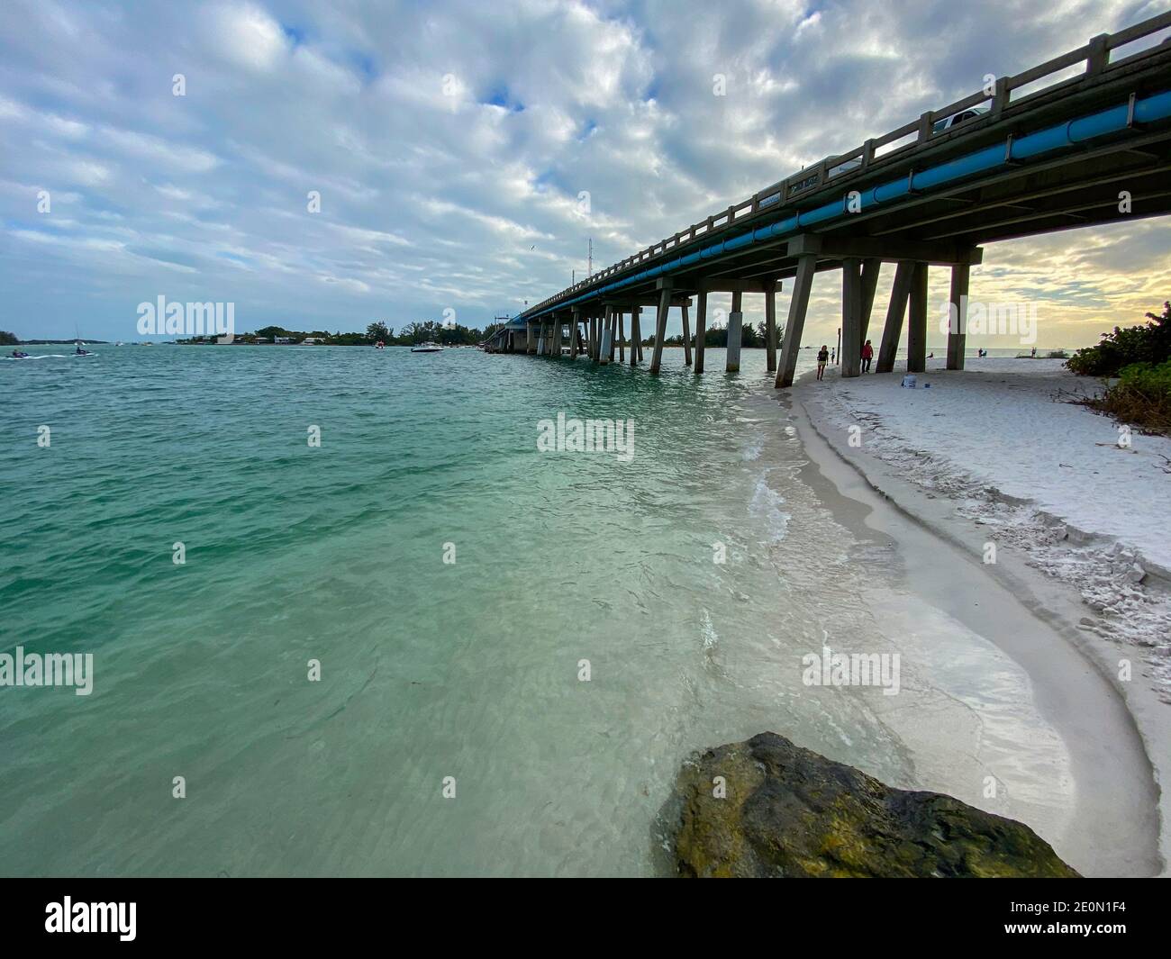 bridge on the sea Stock Photo - Alamy