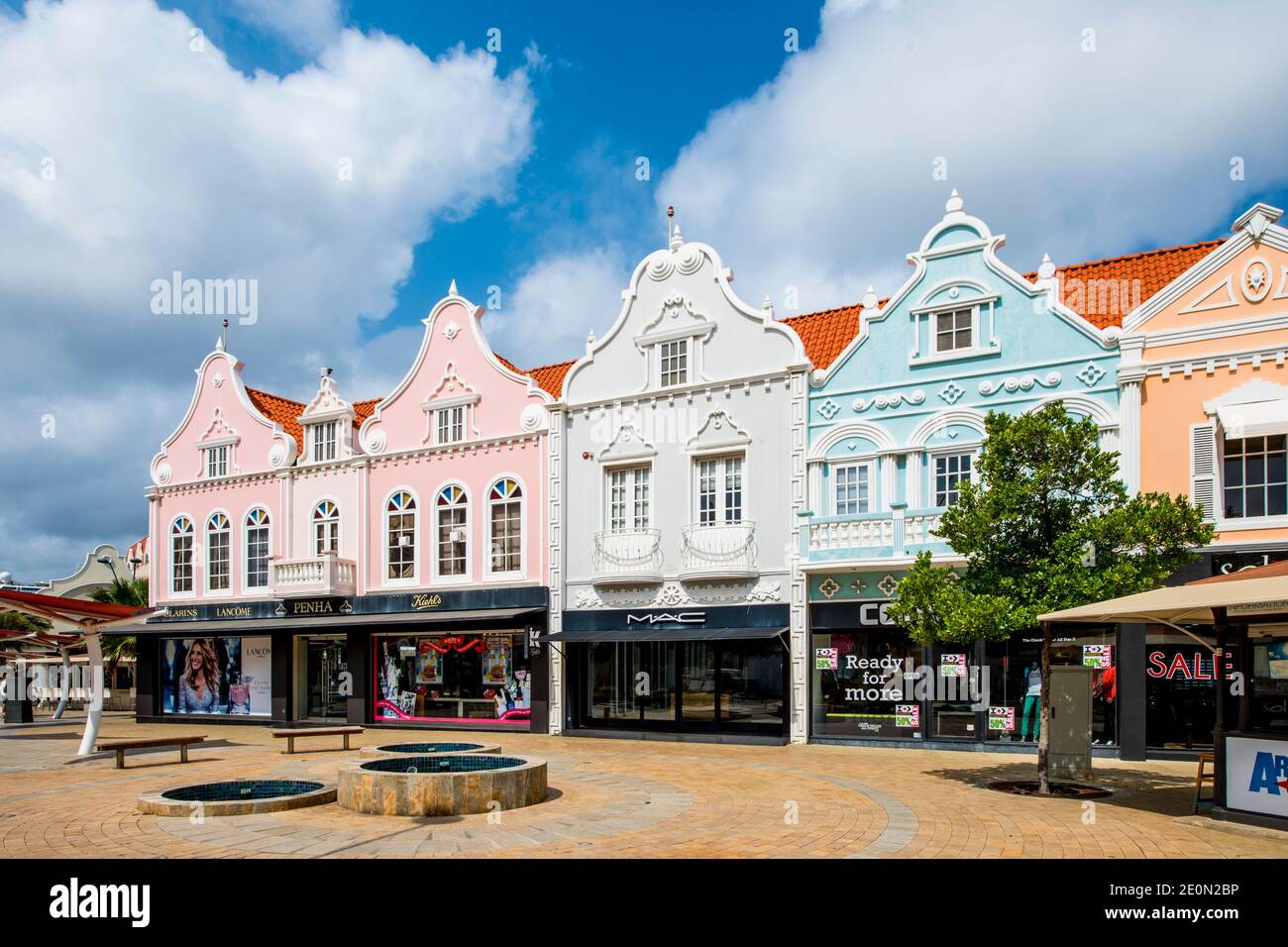 Architecture buildings Oranjestad, Aruba Stock Photo - Alamy