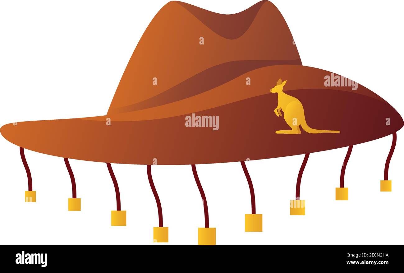 australia day, australian hat acessory fashion traditional vector ...
