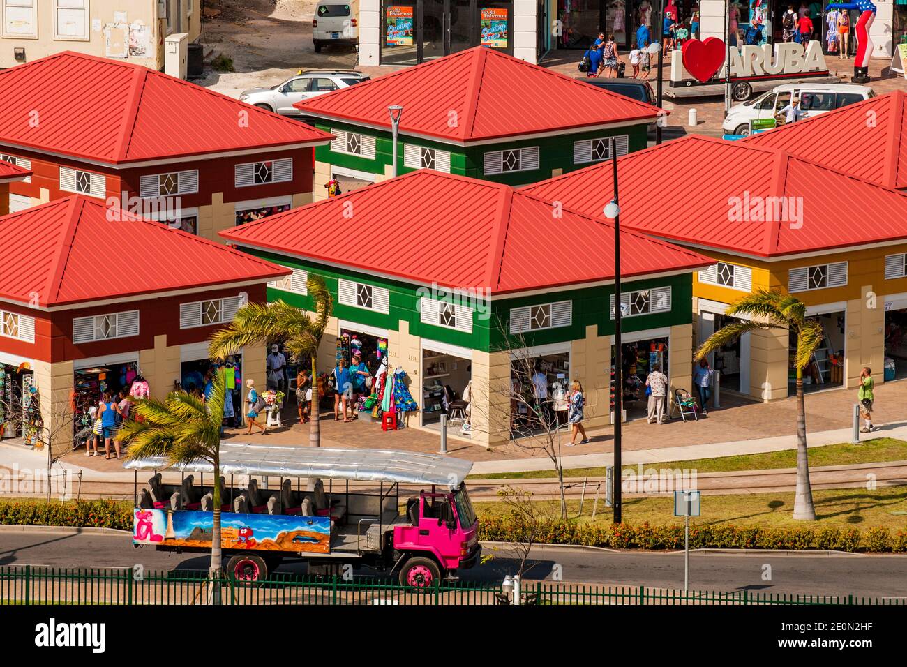 Aerial view of capital city Willemstad, Curacao Stock Photo - Alamy