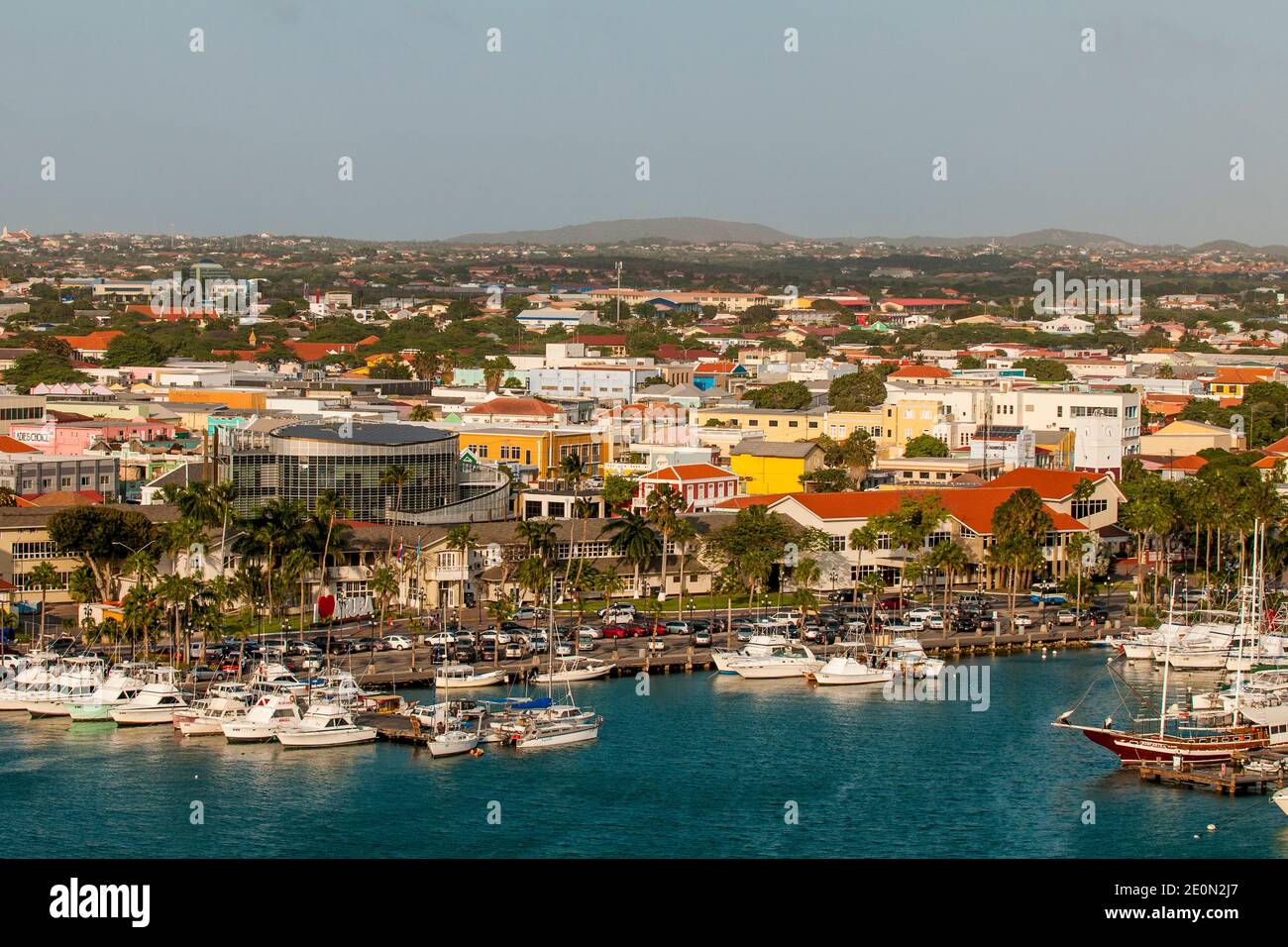 Aerial view of capital city Willemstad, Curacao Stock Photo - Alamy