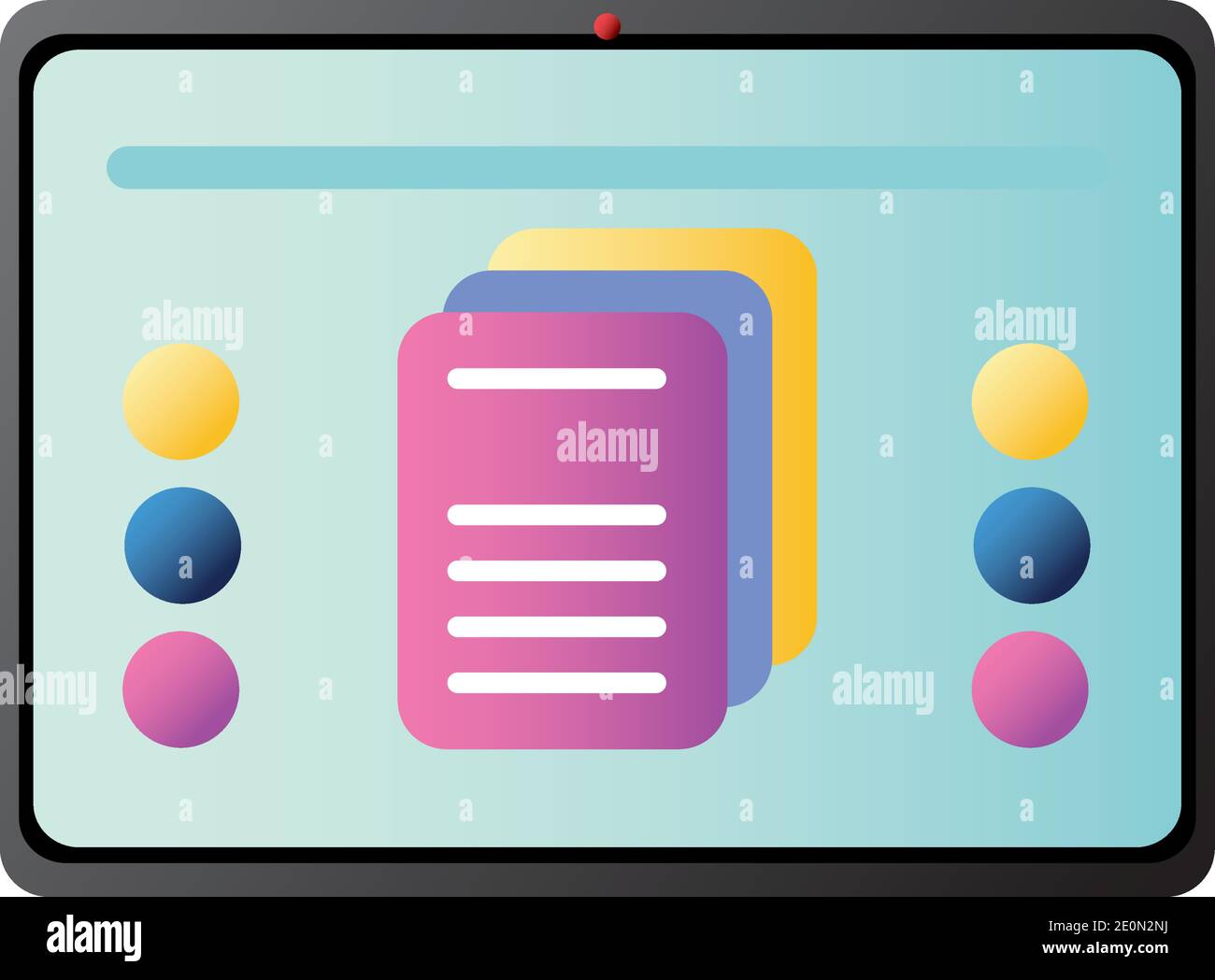 back to school online class lesson book icon vector illustration Stock ...