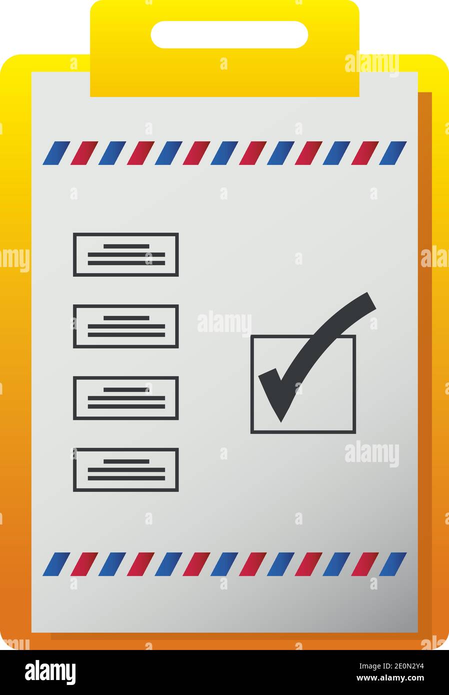 postal service, checklist clipboard document with mail service vector ...