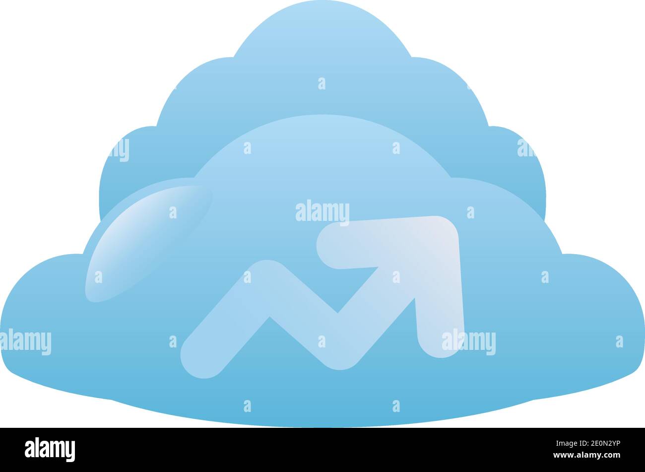 digital marketing cloud computing data vector illustration Stock Vector ...