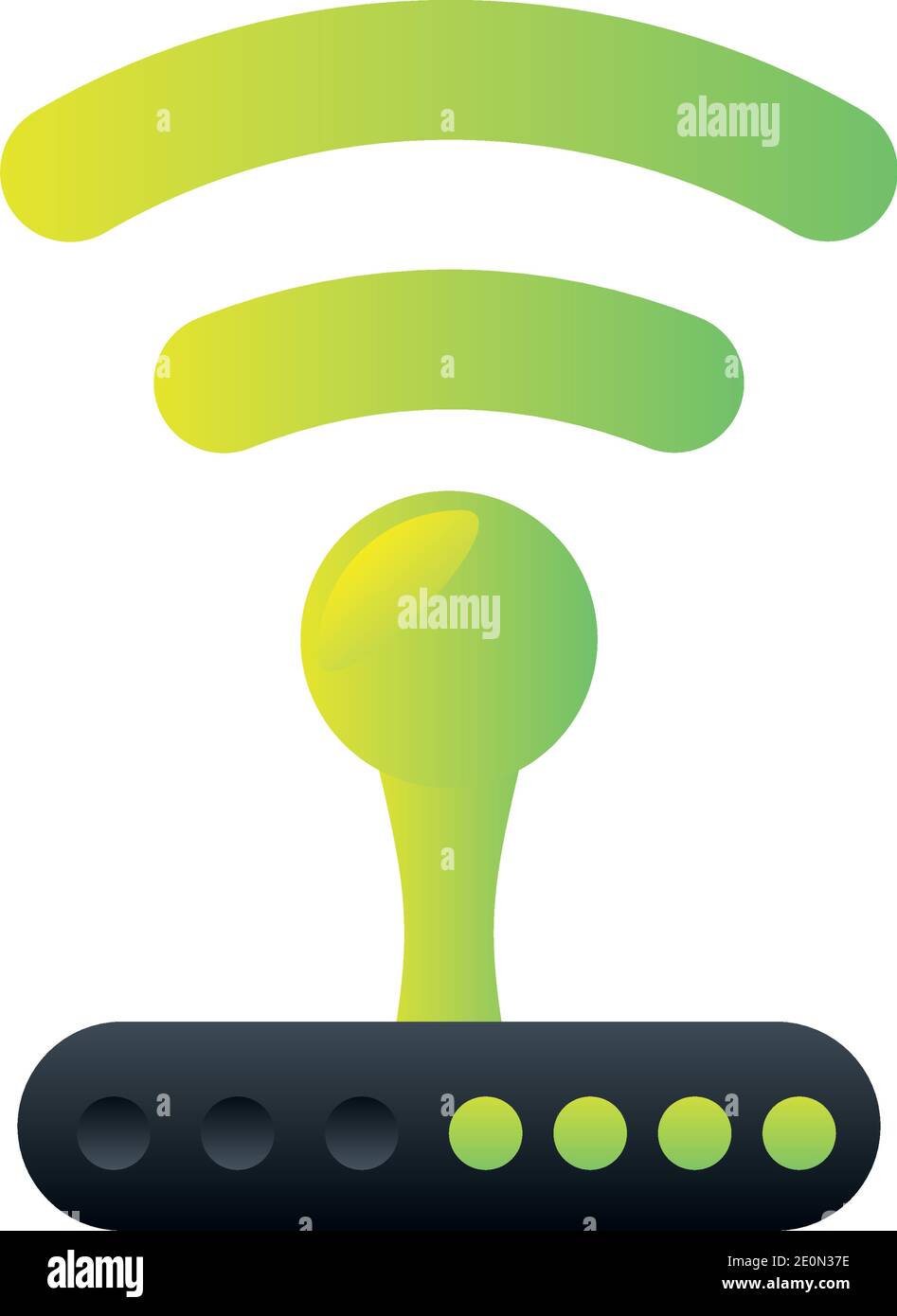 digital marketing router internet connection vector illustration Stock ...