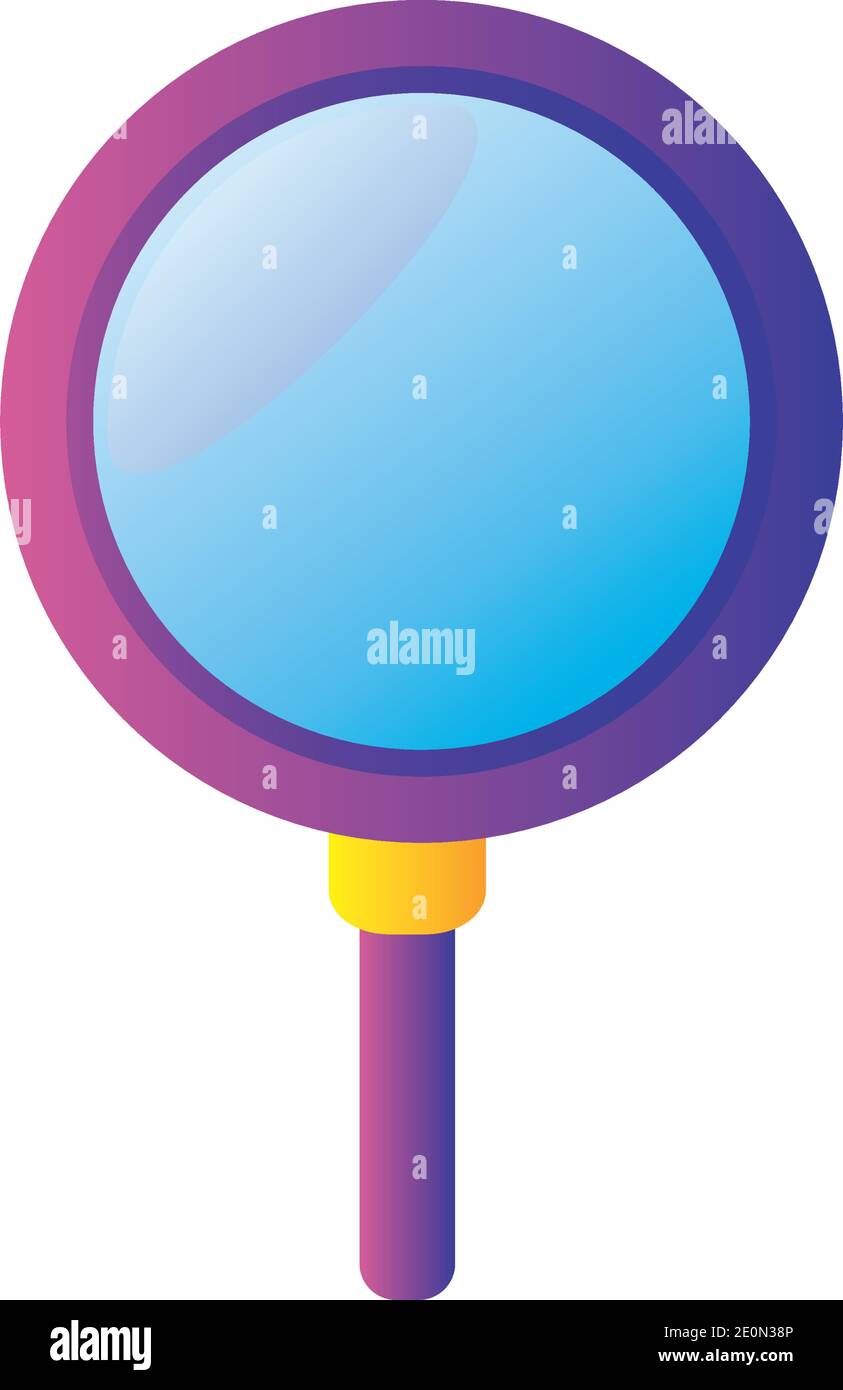 digital marketing magnifying glass research vector illustration Stock ...