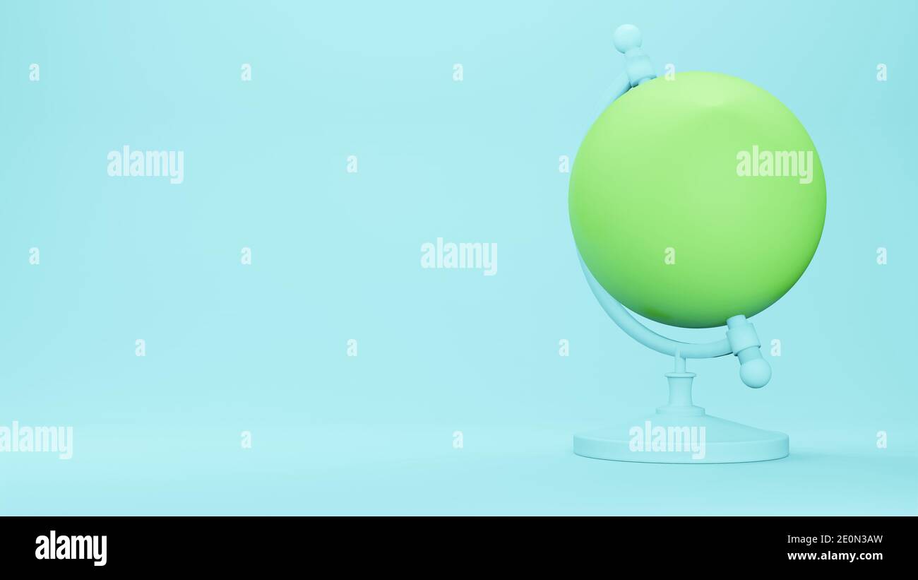 Earth model globe model , 3D render Stock Photo - Alamy