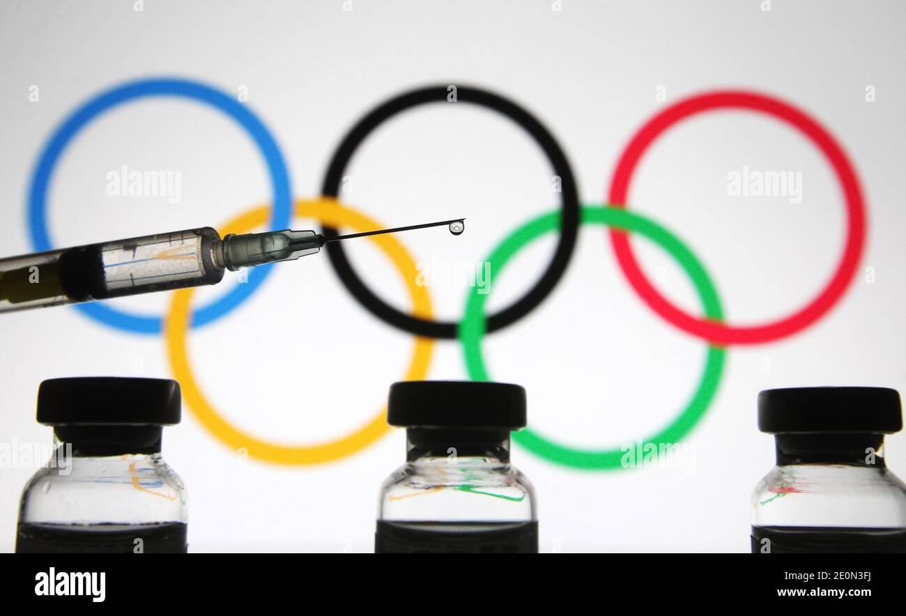 Olympic games rings hi-res stock photography and images - Alamy