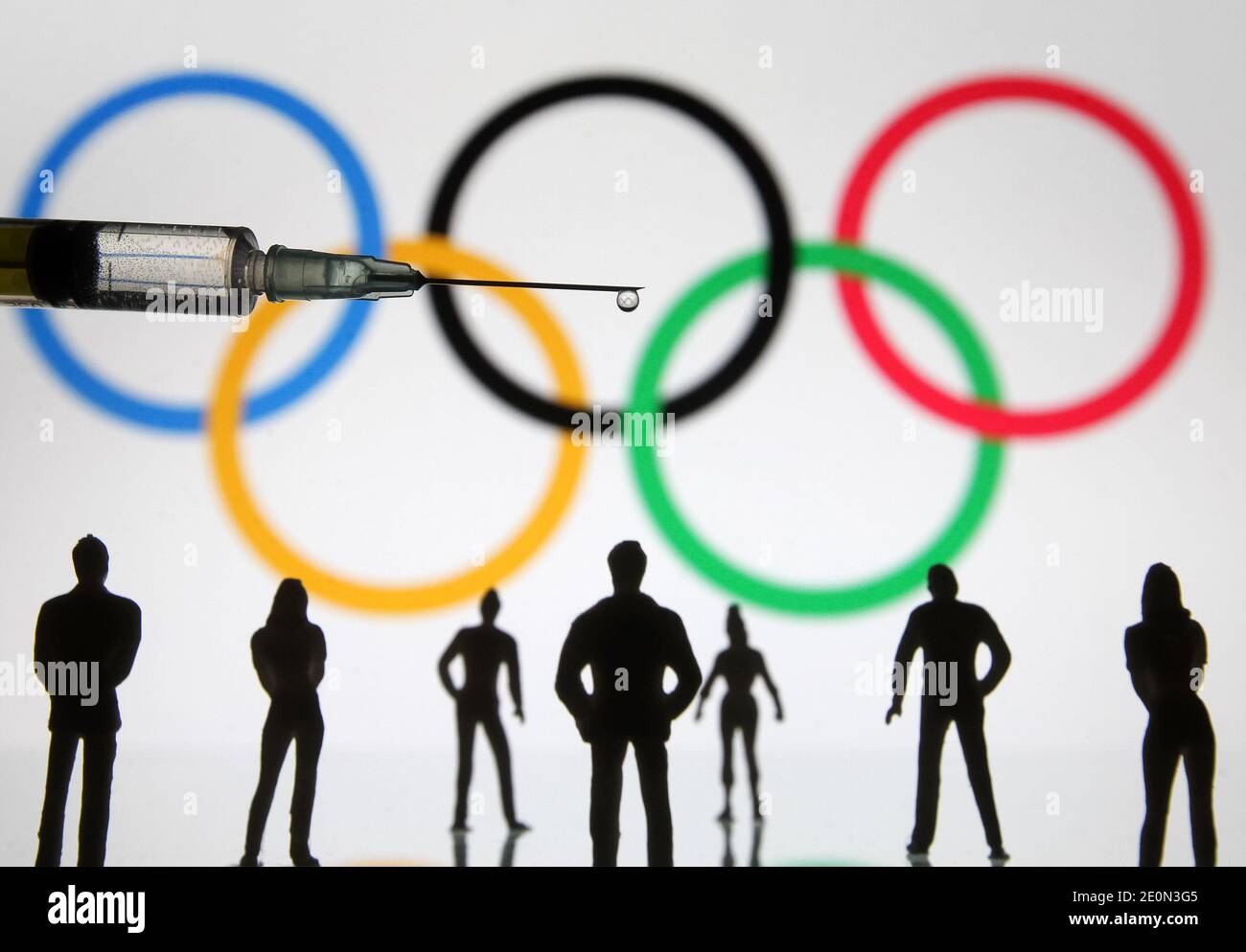 Ukraine. 01st Jan, 2021. In this photo illustration a medical syringe ...