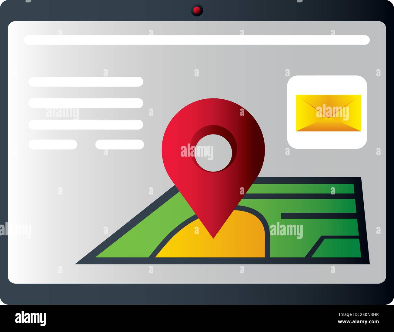 postal service, online delivery order tracking post service concept ...