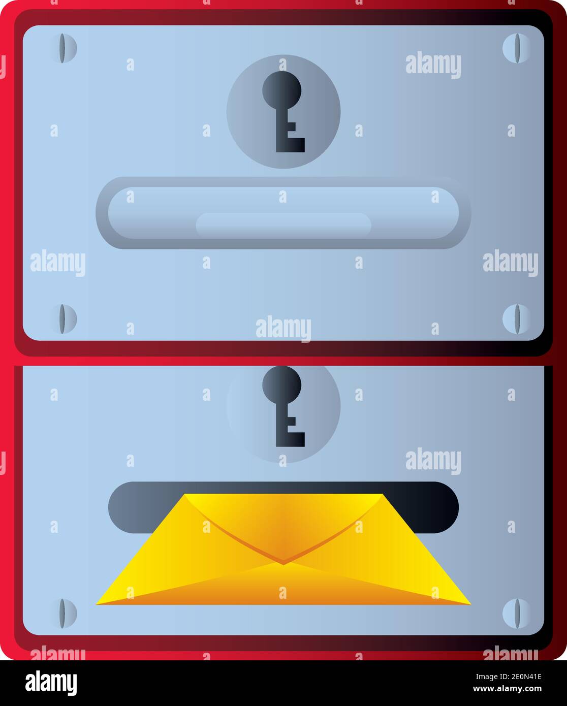 postal service points for self receipt mail envelope icon vector ...