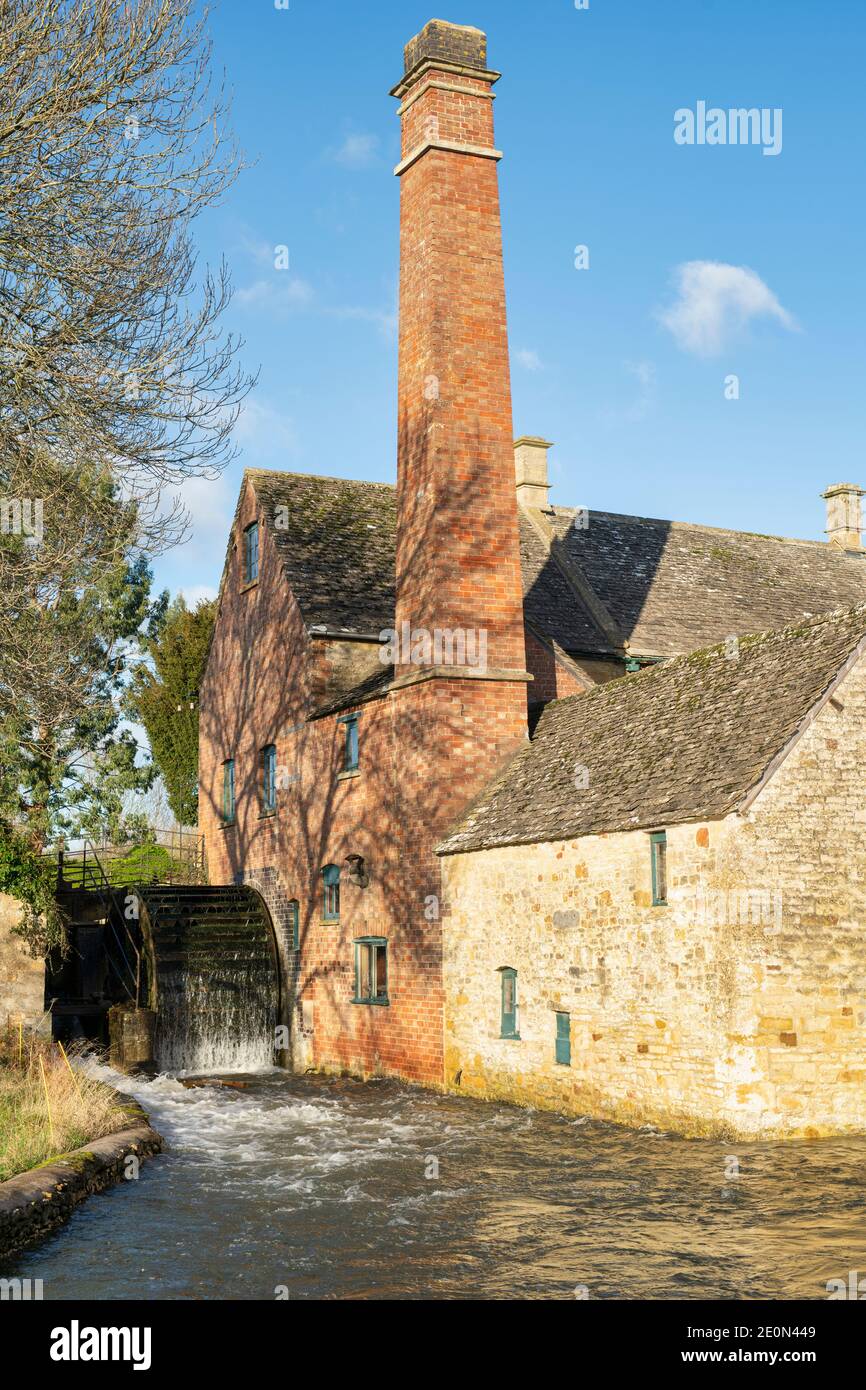 Water mill with water wheel on the river eye hi-res stock photography ...